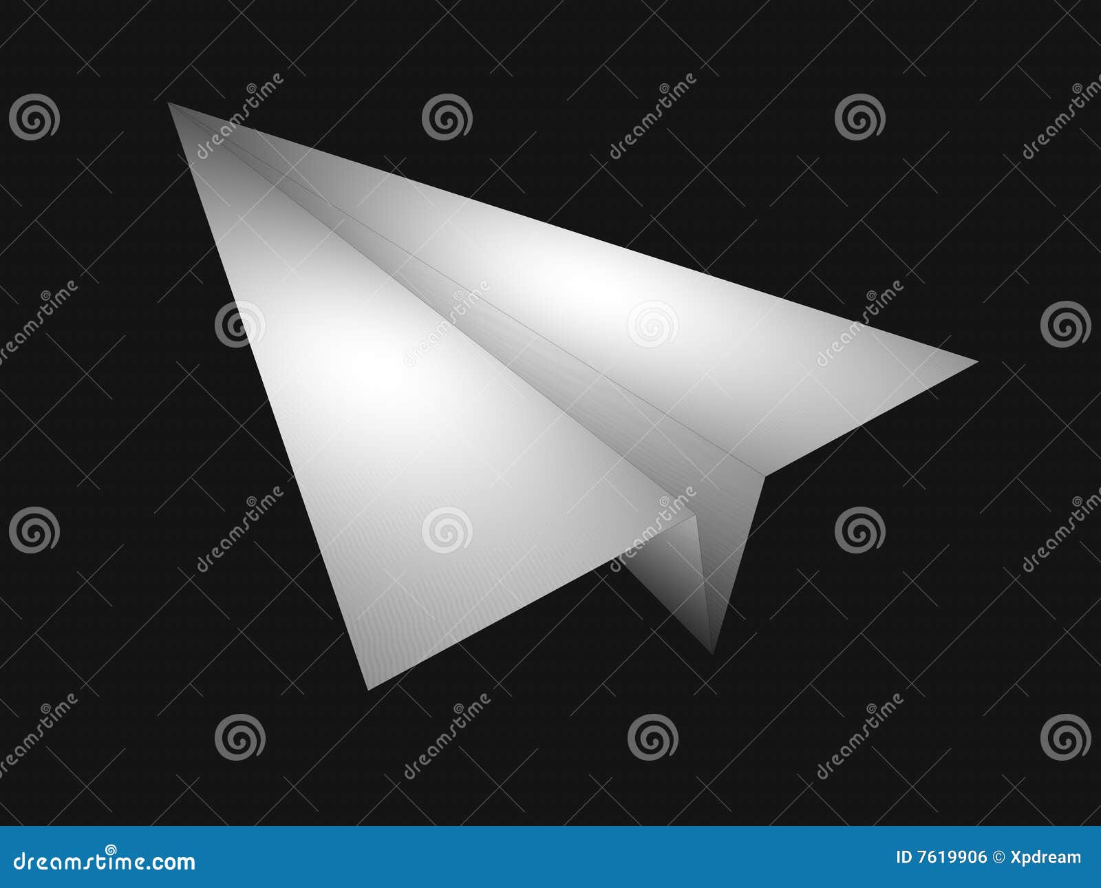 Aereo di carta illustrazione di stock. Illustrazione di infanzia - 7619906