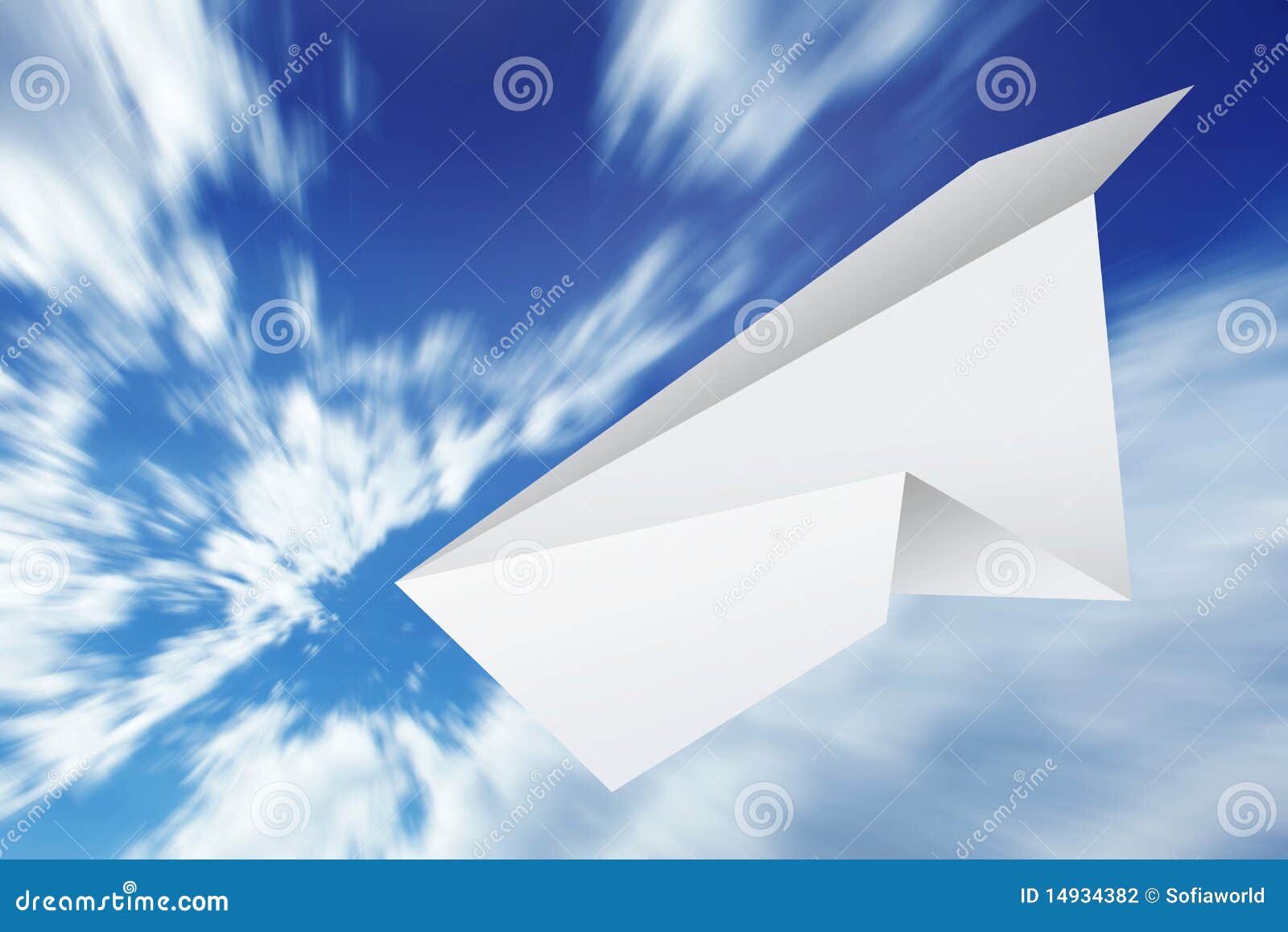 Aereo di carta di volo fotografia stock. Immagine di giochi - 14934382