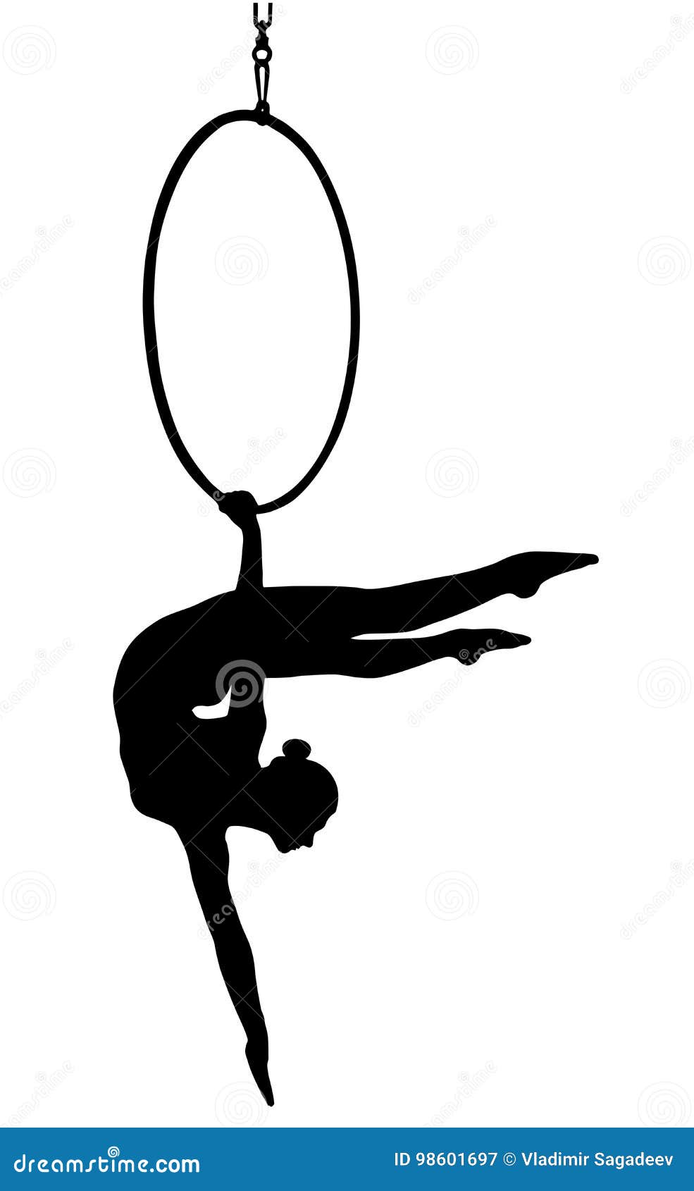 Aerial Acrobat in the Ring. Stock Vector - Illustration of artist ...