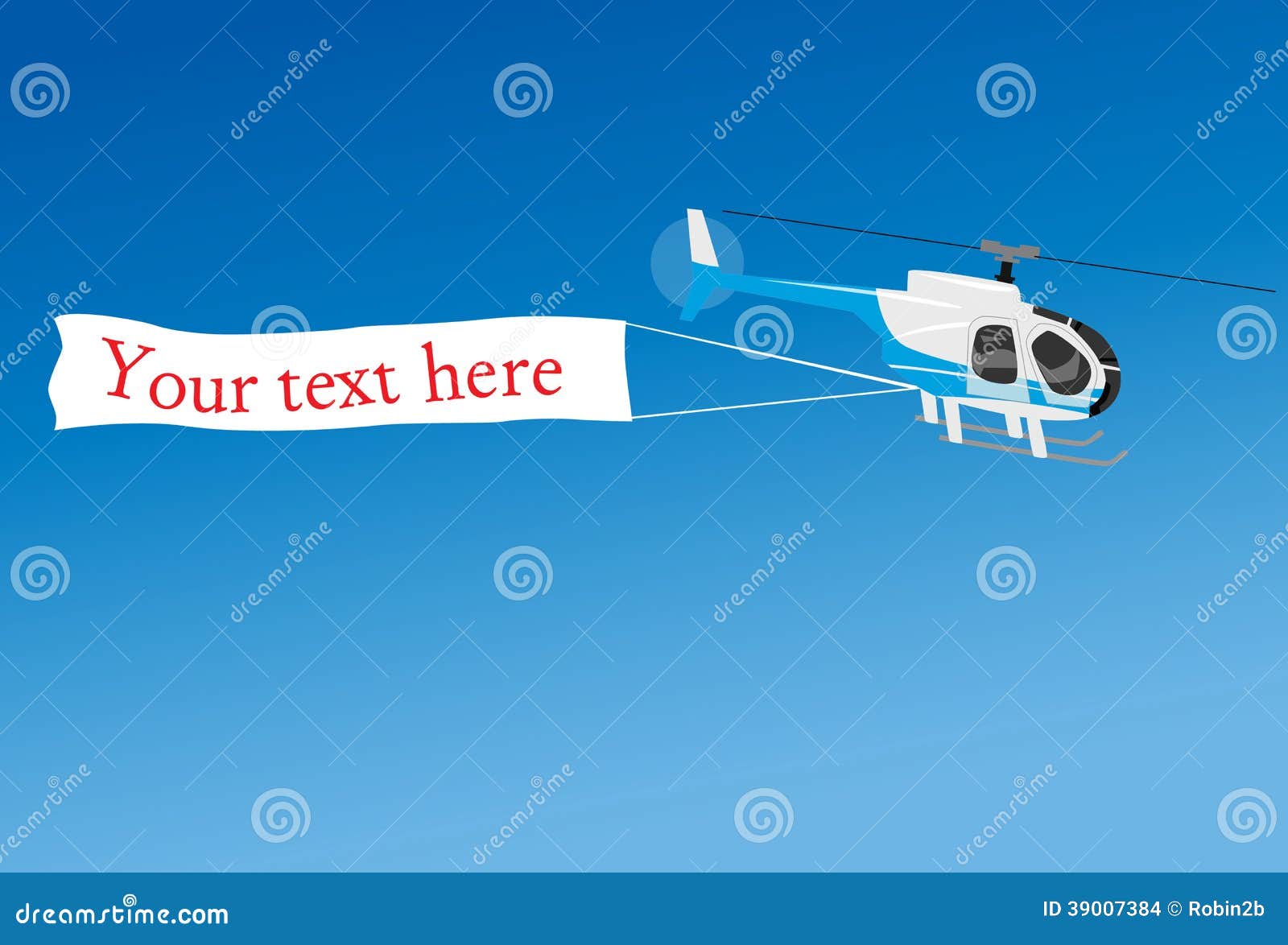 Aerial Advertising Cartoon Illustration | CartoonDealer.com #86681988