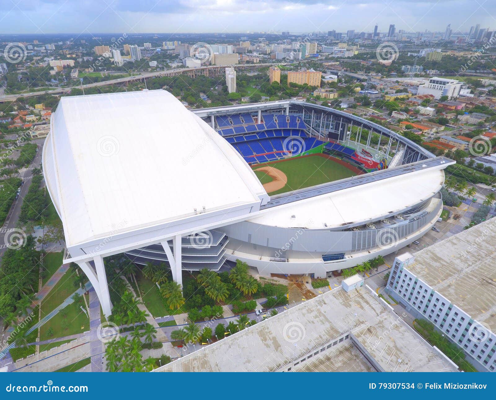 Aerial baseball stadium editorial stock image. Image of baseball - 79307534