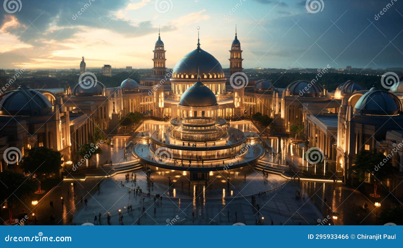 Aerial Beautiful Shot of Mall of the Emirates Stock Illustration ...