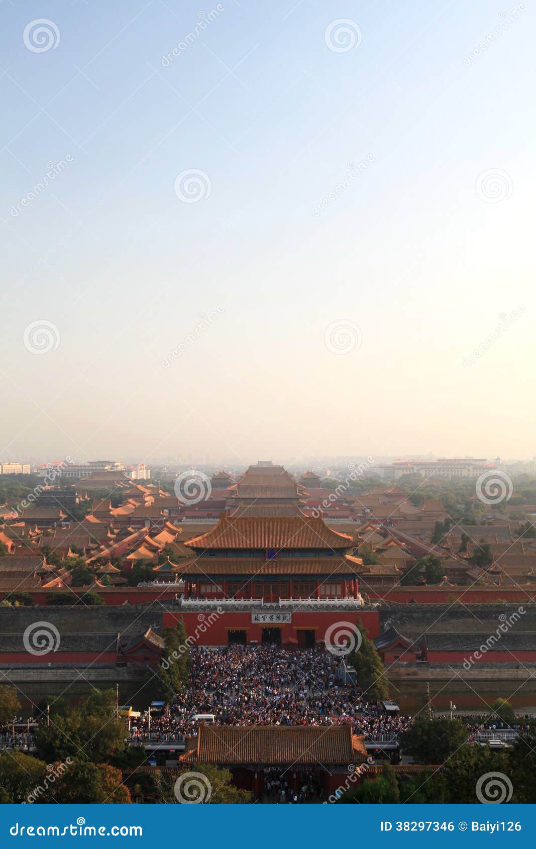An Aerial Bird View of the Forbidden City, May 2013 Editorial Photo ...
