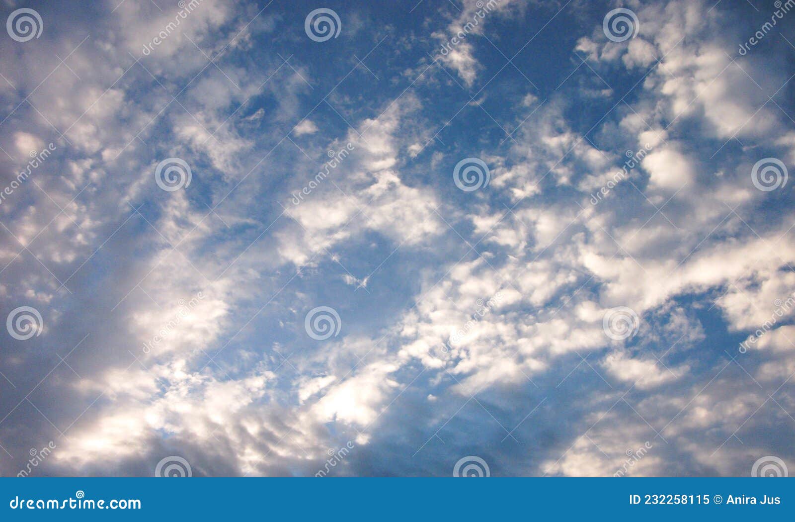 Aerial Blue Sky with Clouds Background, Nice Landscape View Stock Image ...