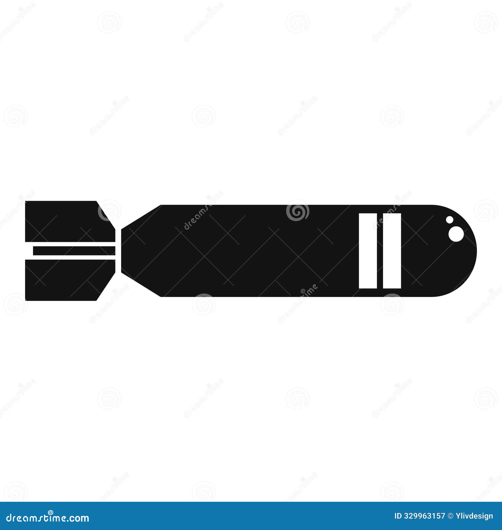 Aerial Bomb Falling Down for Destruction from War Plane Stock ...