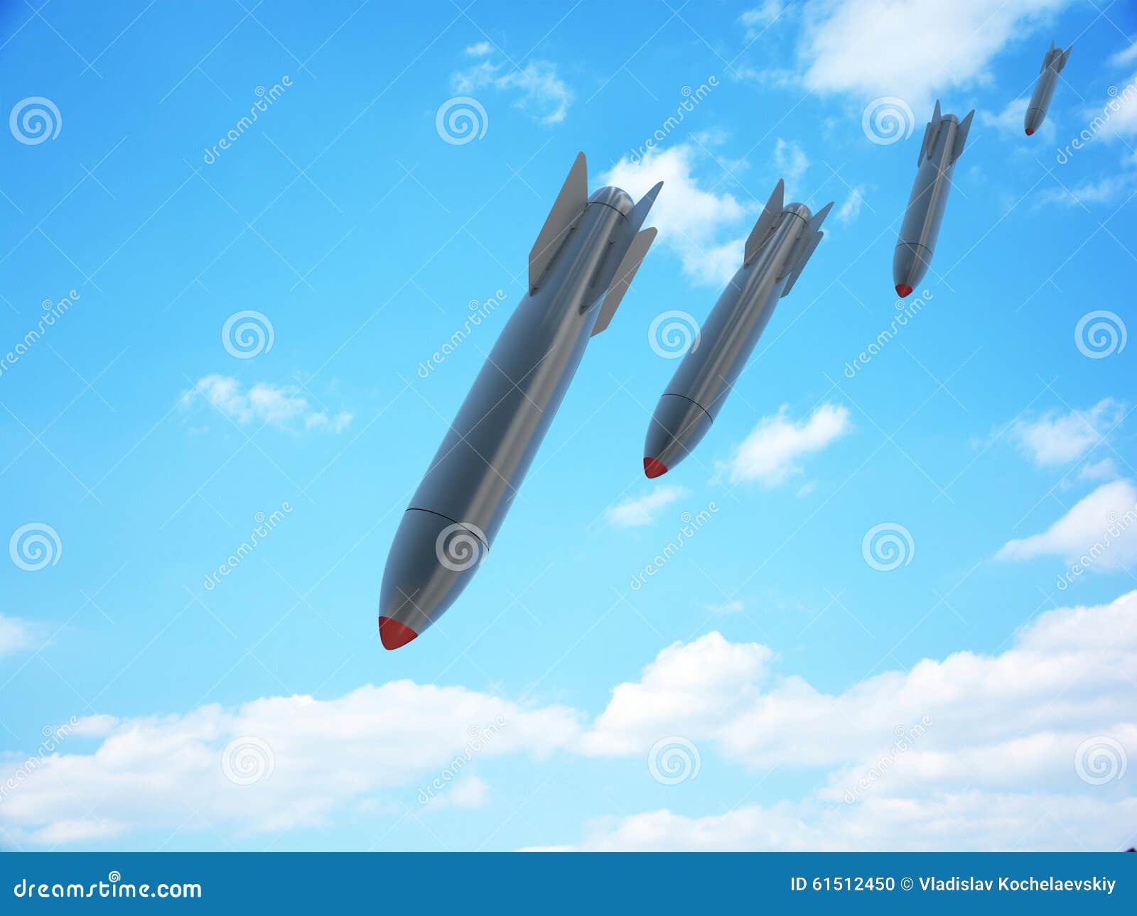 Aerial bomb and sky stock illustration. Illustration of ballistic ...