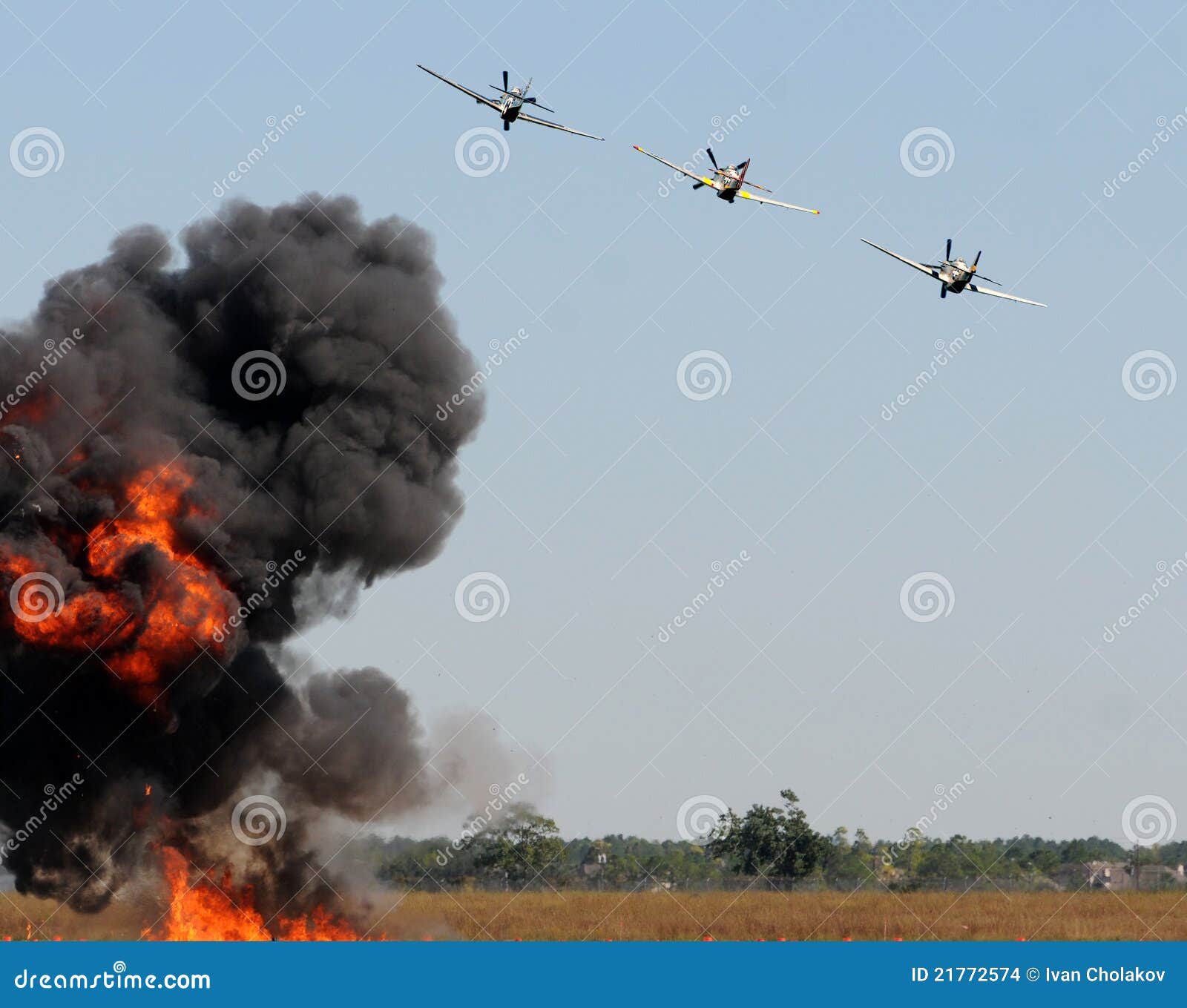 Aerial bombardment stock photo. Image of explosion, obsolete - 21772574