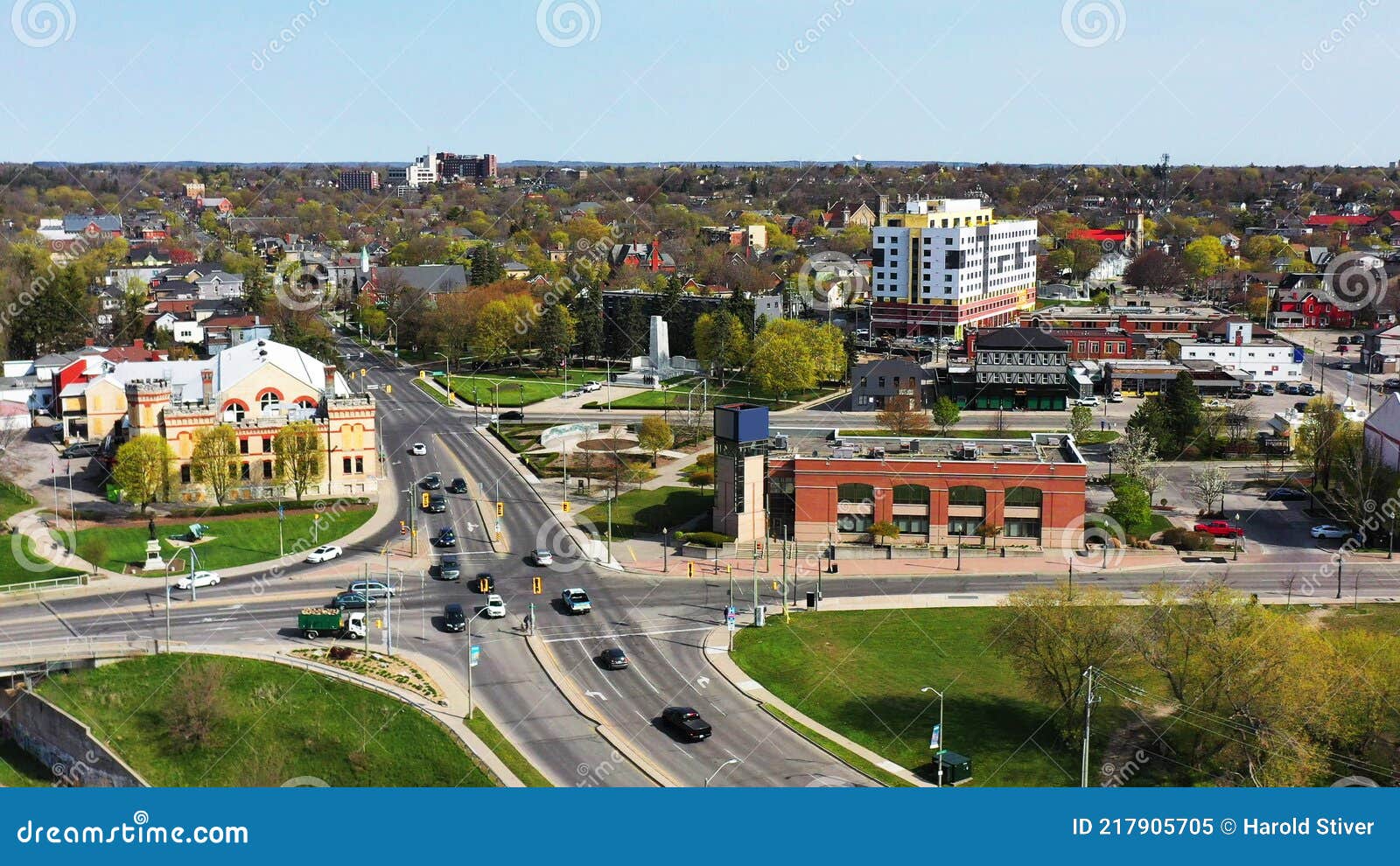 Aerial of Brantford, Ontario, Canada Stock Image - Image of outdoor ...