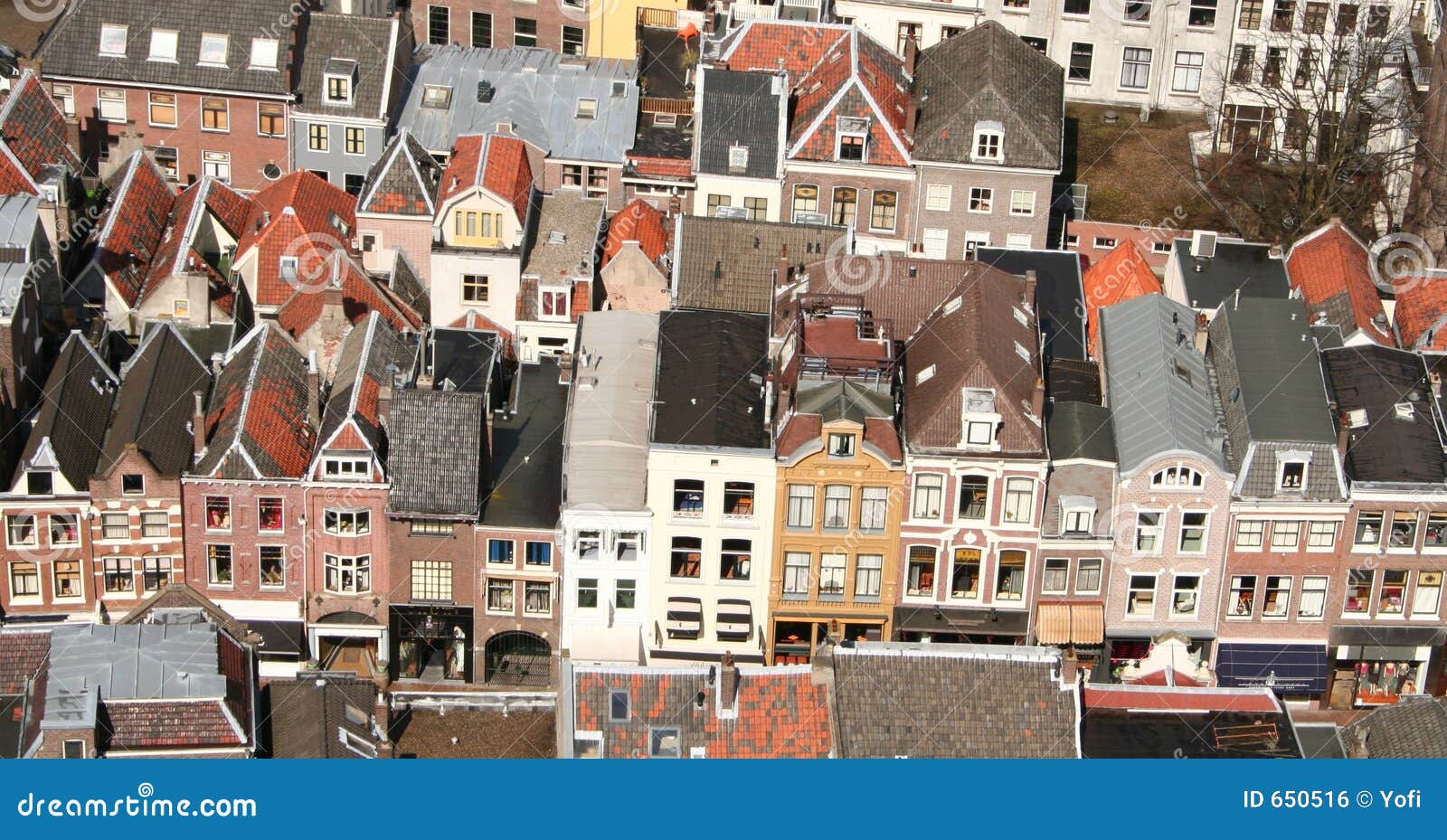 Aerial city view stock photo. Image of city, roofs, netherlands - 650516