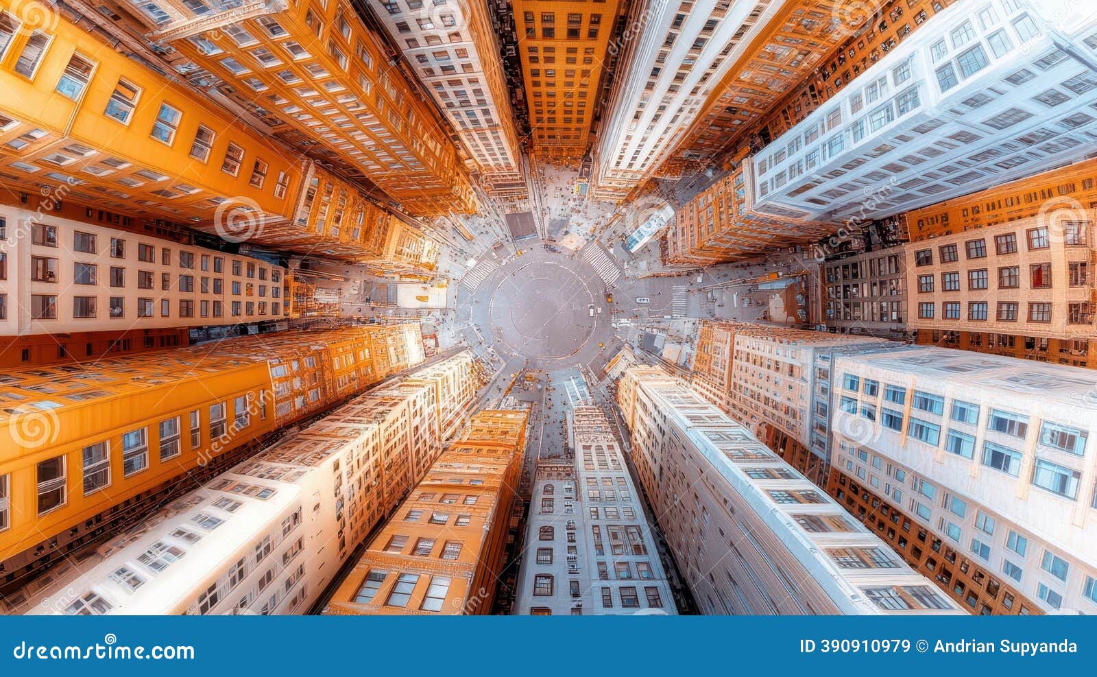 4K Square Top Or Up View A Orange Metalic Supercar With Orange Pastel ...