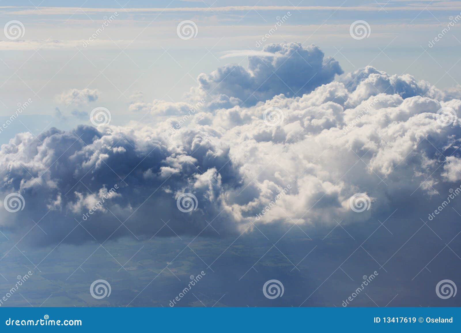 Aerial Cloud View stock image. Image of clouds, pretty - 13417619