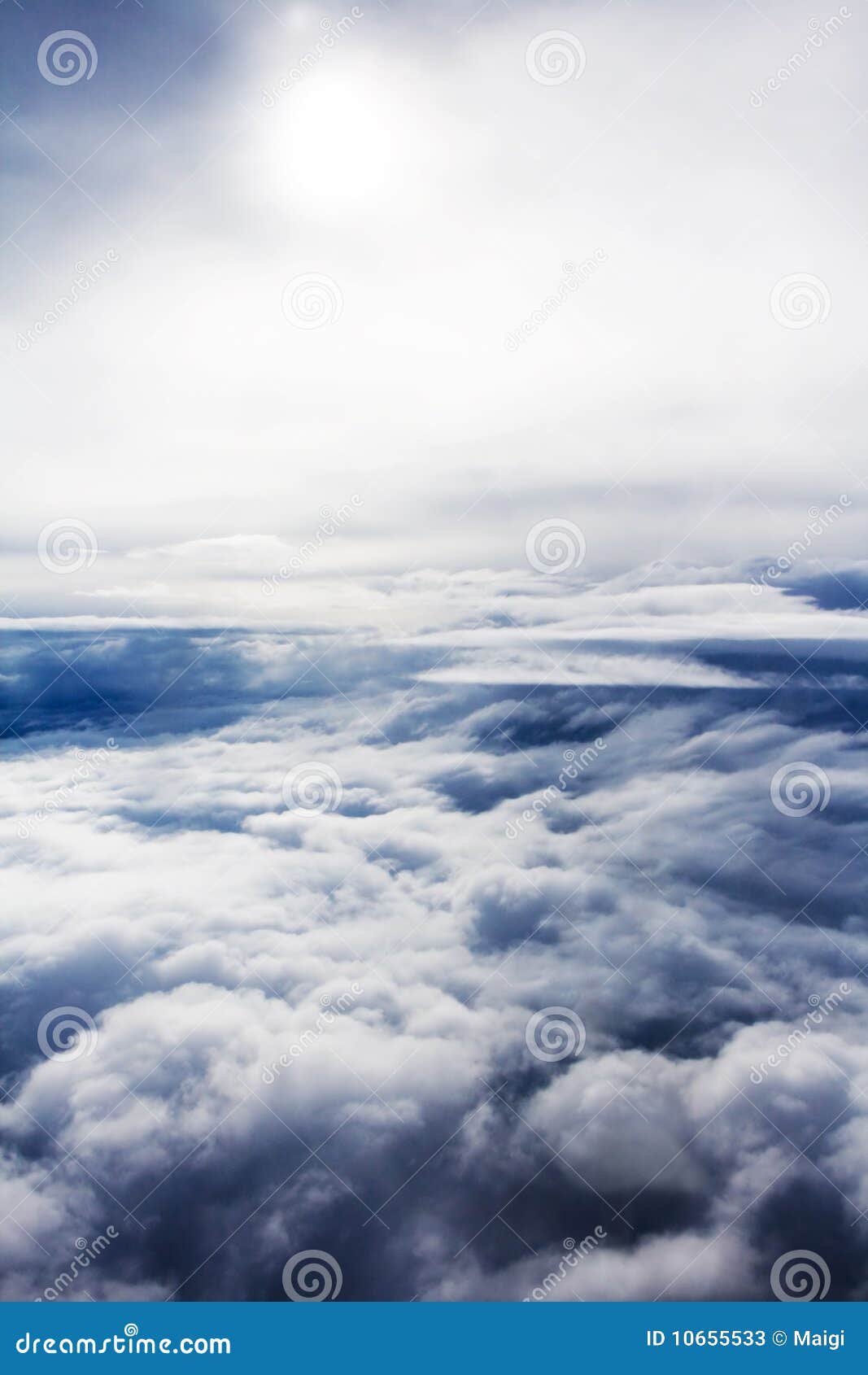 Aerial cloudscape stock image. Image of altitude, midair - 10655533