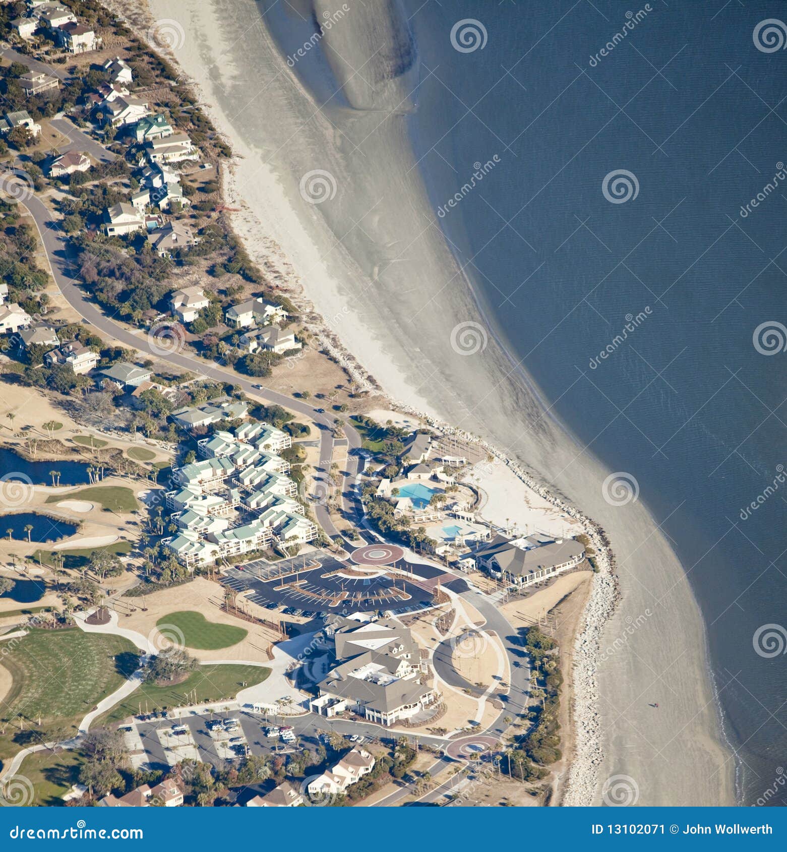 Aerial coastal development stock image. Image of sand - 13102071