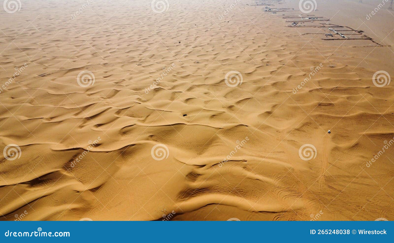 Aerial of the Desert Sand Dunes with a Silky Smooth Texture Stock Photo ...
