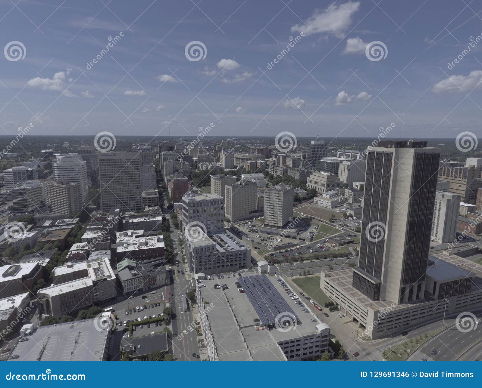 Aerial Downtown Richmond stock photo. Image of virginia - 129691346