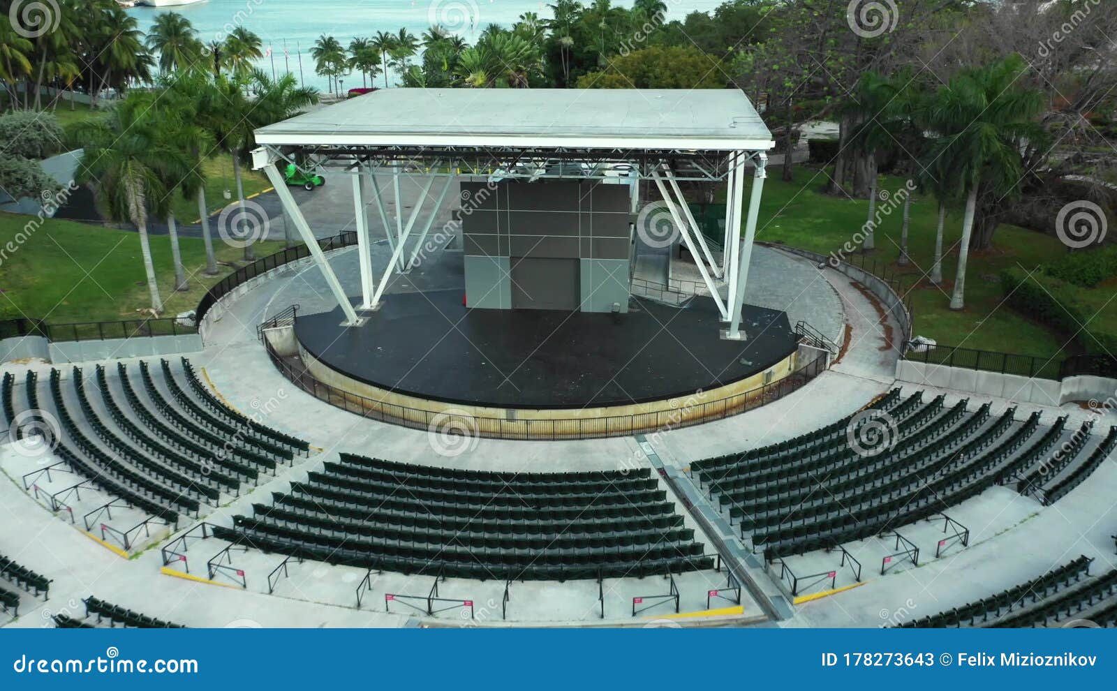 Aerial Drone Approaching a Concert Stage Stock Video - Video of stage ...