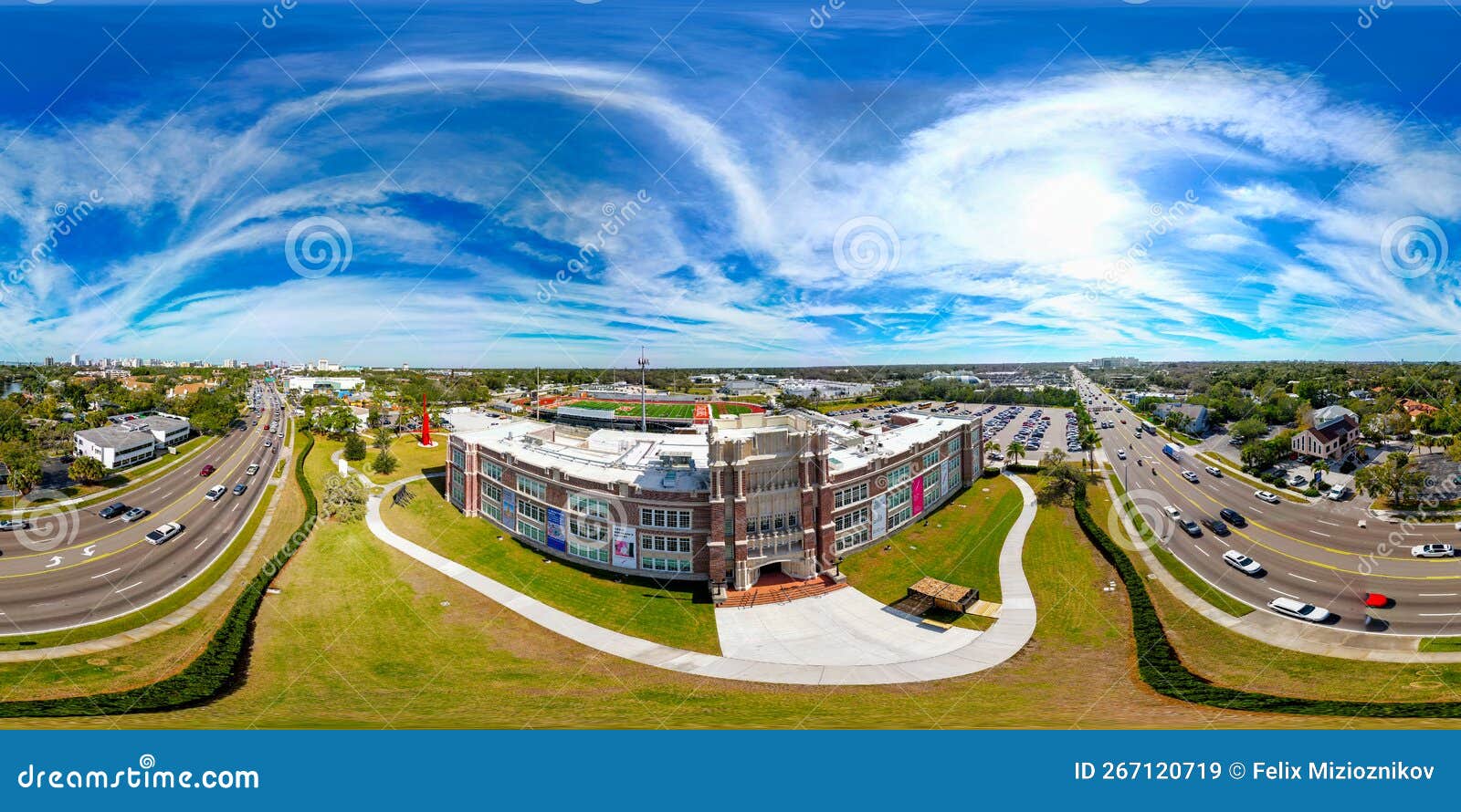 Aerial Drone 360 Equirectangular Spherical Panorama Photo Sarasota Art ...