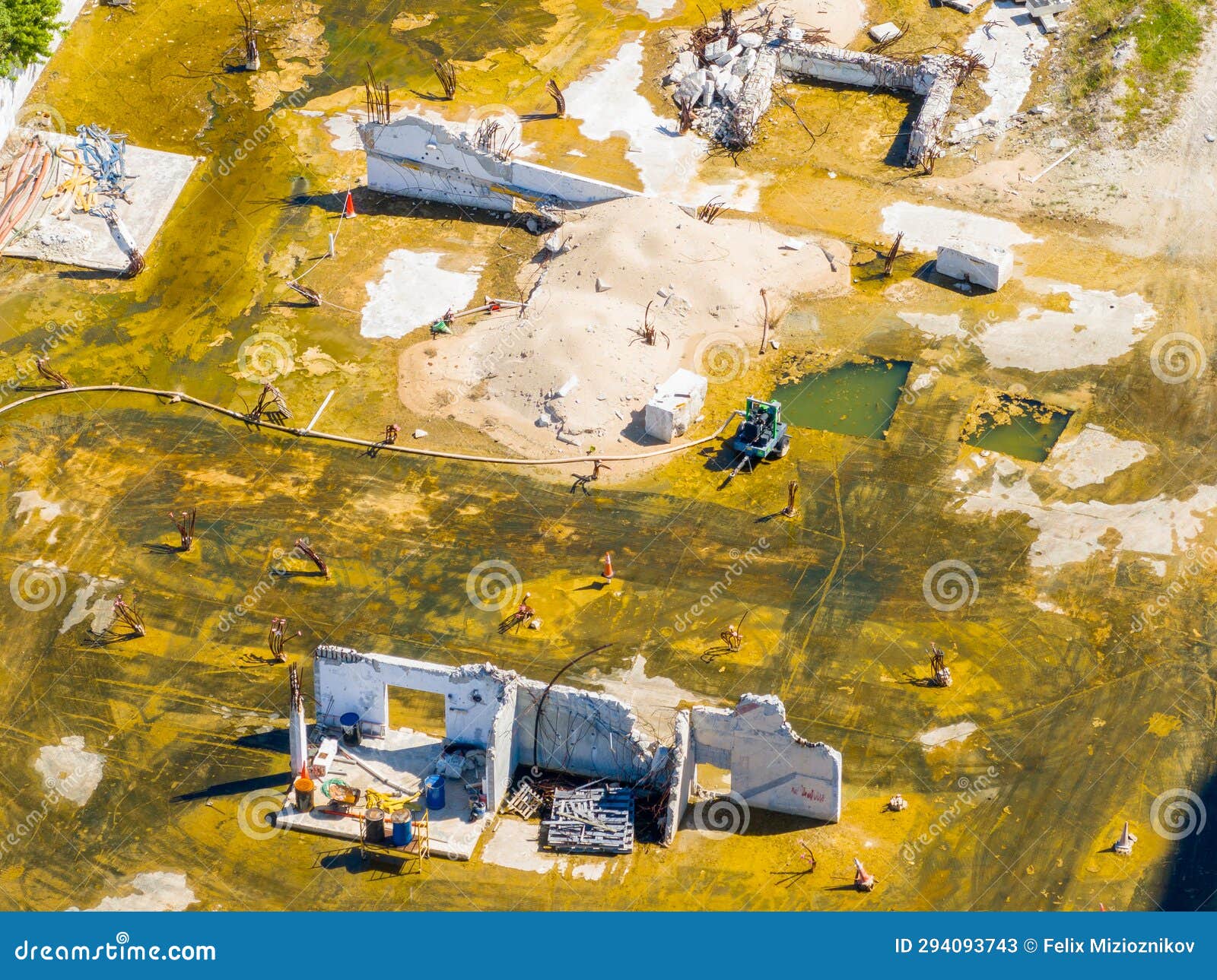 Aerial Drone Photo Aftermath of Champlain Towers Collapse Miami ...