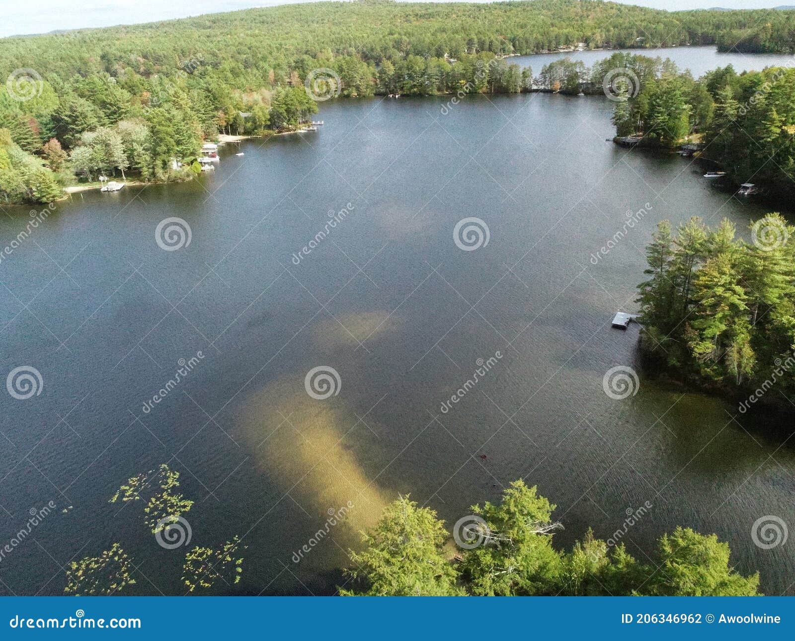 Aerial Drone Photos of Lake Front Stock Photo - Image of splendid ...