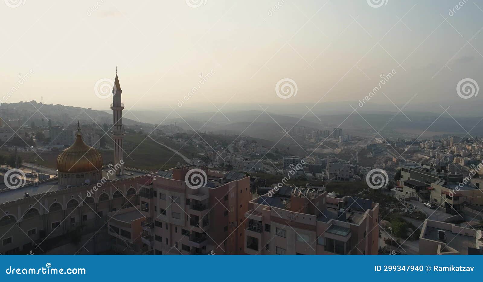 Aerial Drone Shots of Nazareth Stock Footage - Video of famous ...
