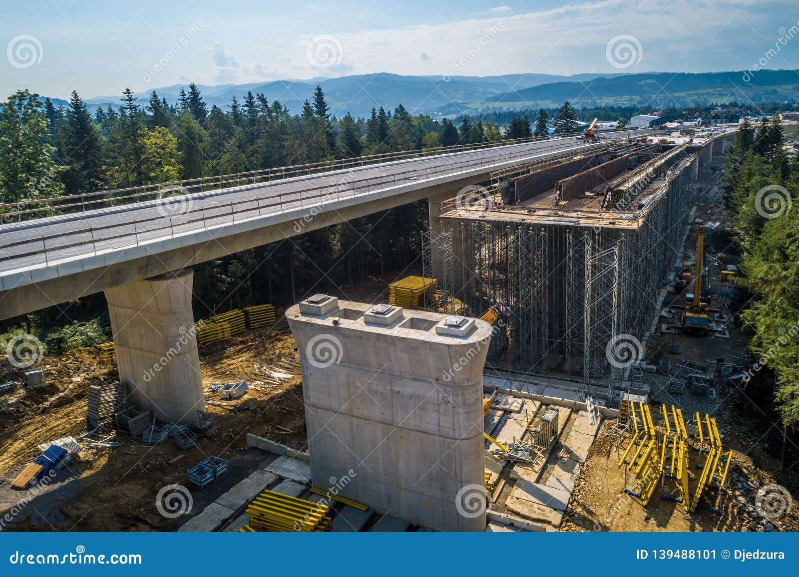 Bridge Construction, Segmental Bridge Box Girders Ready For ...