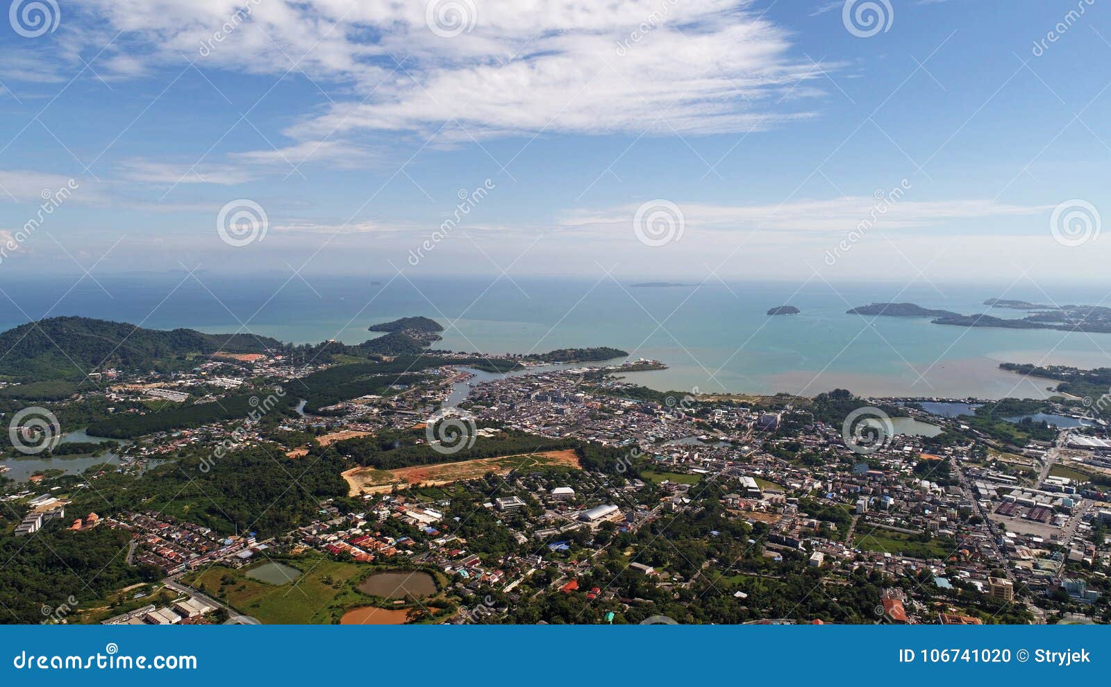Aerial View from Monkey Hill in Phuket Stock Photo - Image of asia ...
