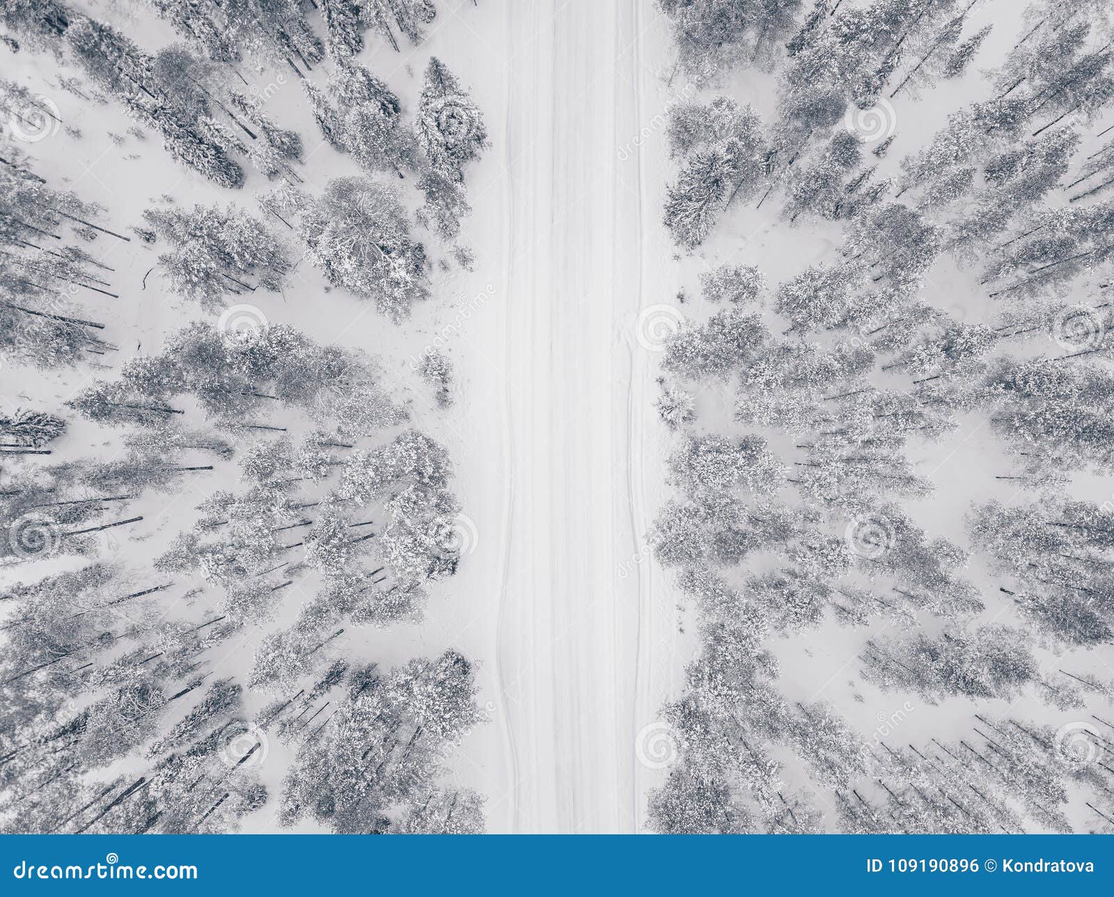 Snow On The Road. Wet Snow With Rain And Tire Marks. Sudden Snowfall On ...