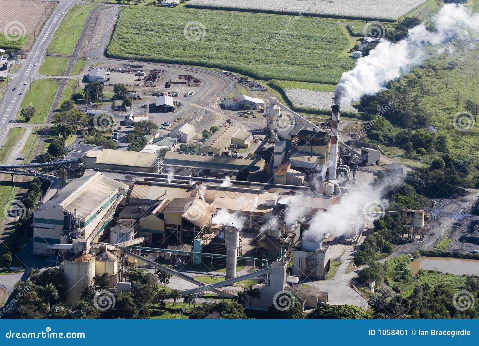 Aerial of factory stock image. Image of australia, view - 1058401