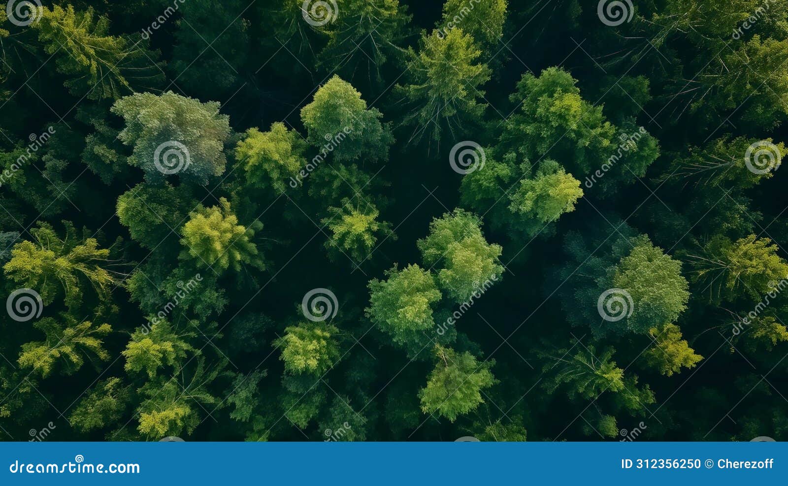 Aerial Forest Density stock photo. Image of habitat - 312356250