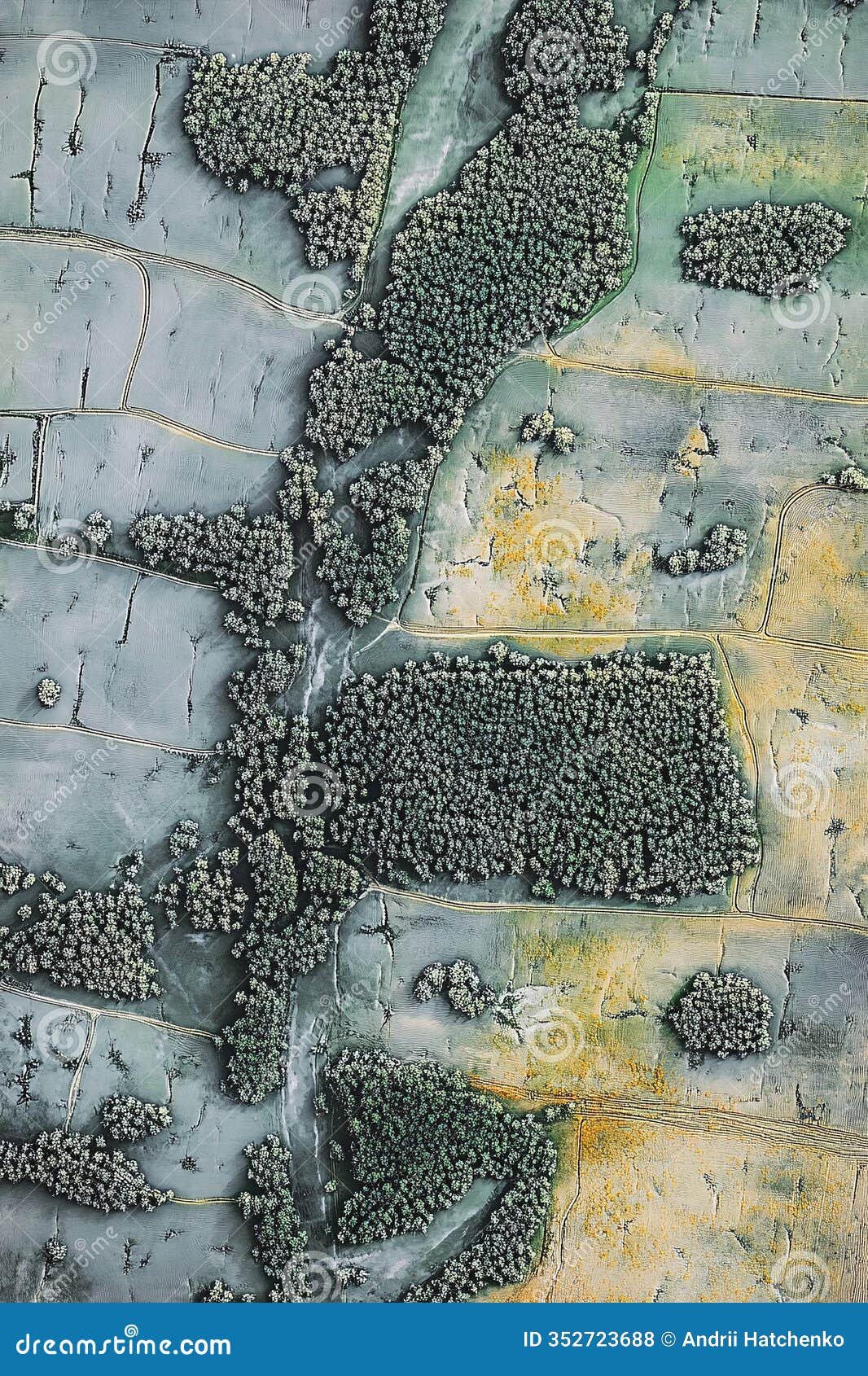 Aerial GIS Visualization of a Rural Area with LiDAR Data Rendering ...