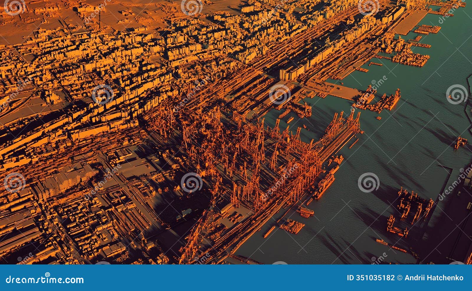 LiDAR GIS Aerial Map Of A Historical Urban District Displaying ...