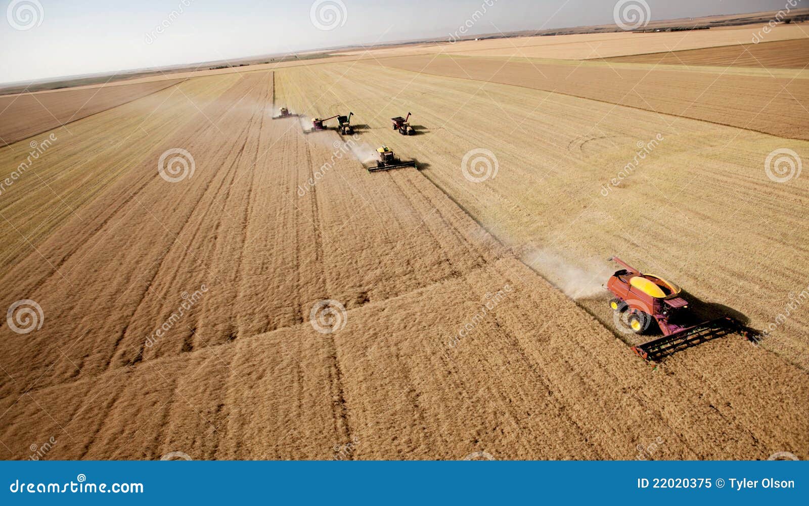Aerial Harvest Landscape stock image. Image of aerial - 22020375
