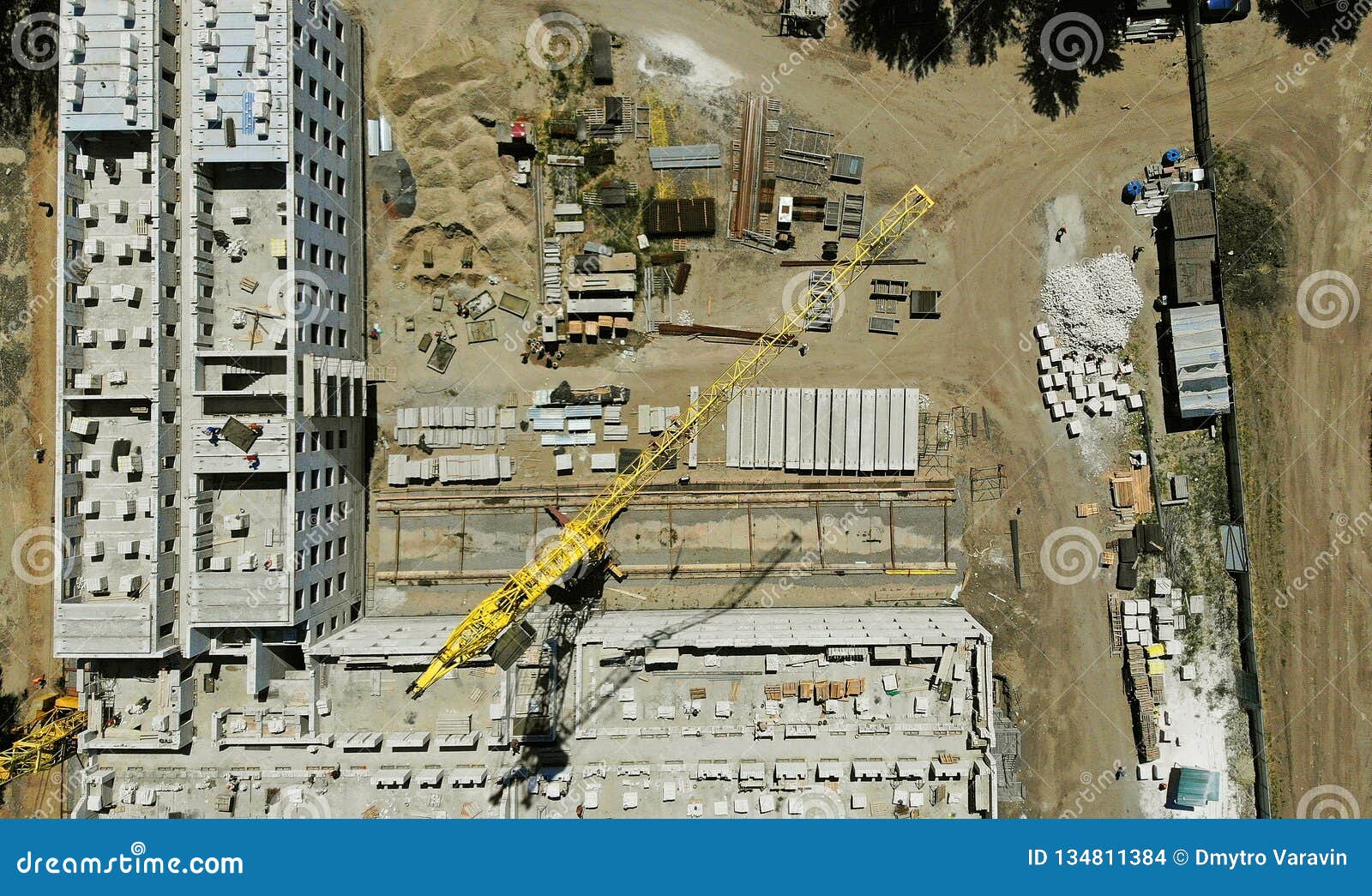 Aerial. House Building. Top View. Stock Photo - Image of city, house ...
