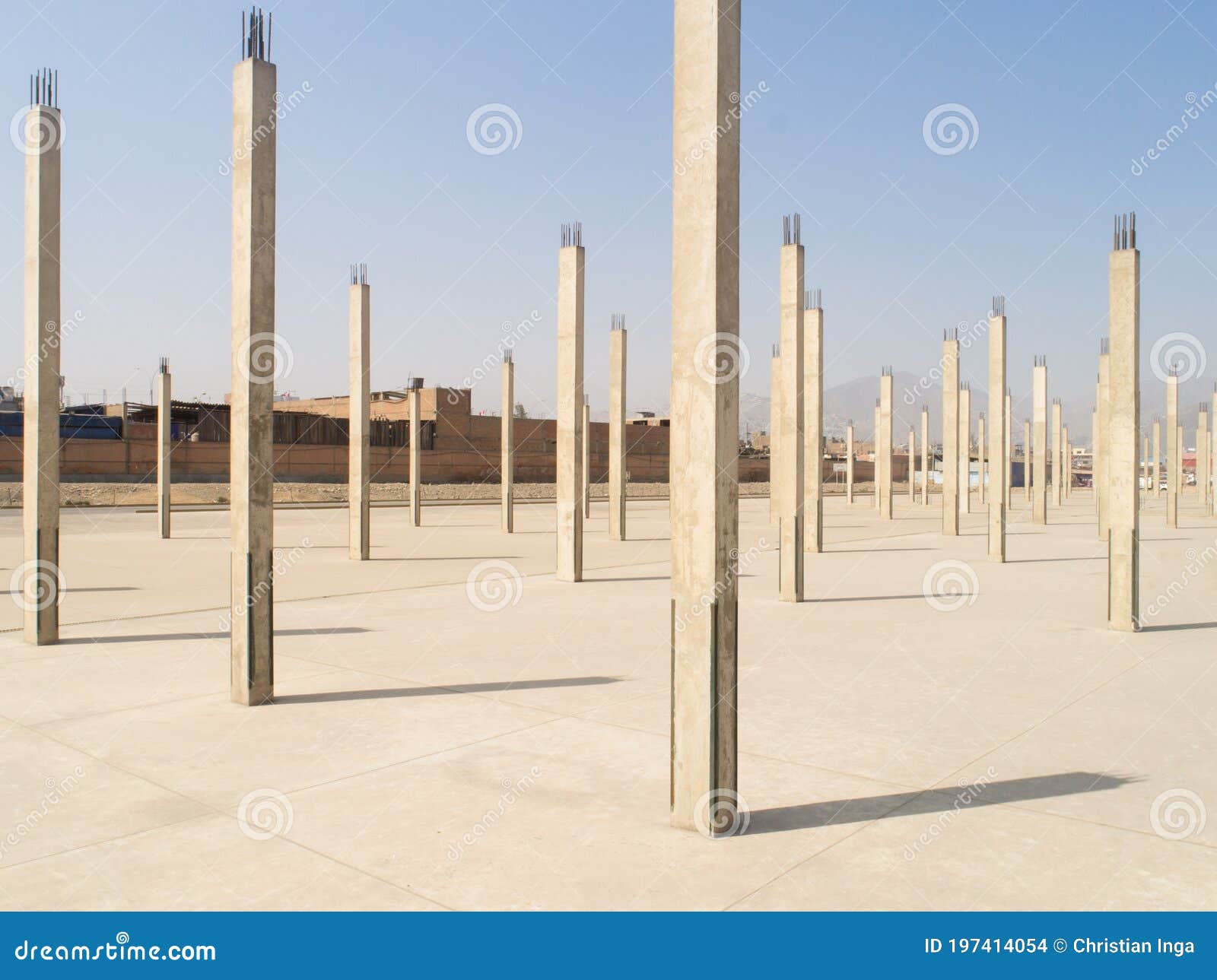 Vertical Of Columns Covered With Mosaic Tiles Royalty-Free Stock Image ...