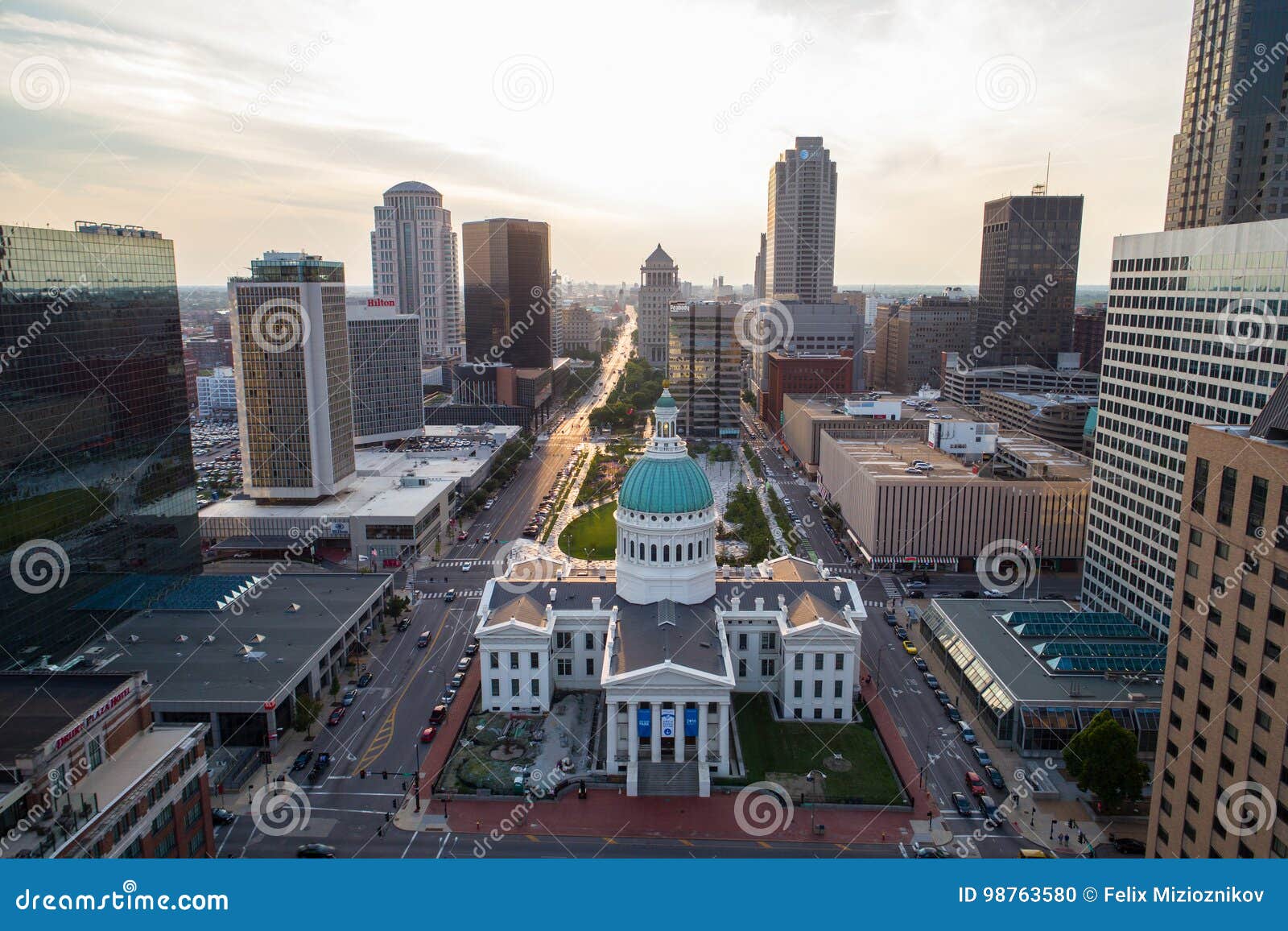 Aerial Image Old Courthouse St Louis Missouri Editorial Image - Image ...