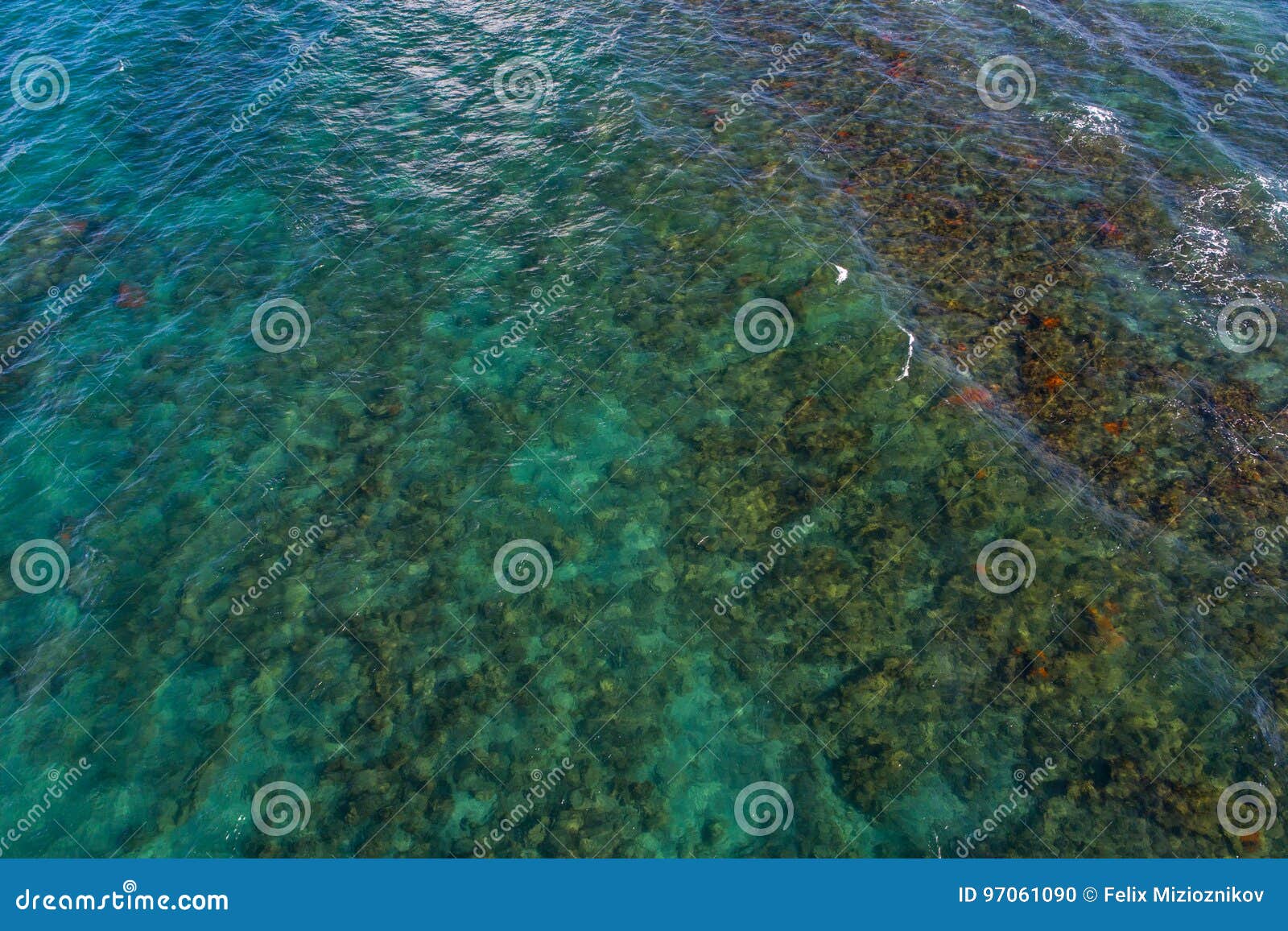 Aerial Image of Shallow Reef Tropical Stock Photo - Image of coral ...