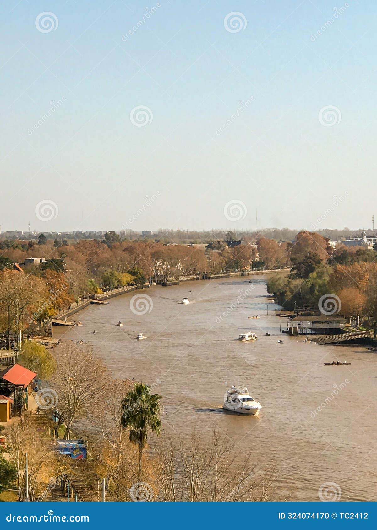 Aerial Image of the Tigre Delta Stock Photo - Image of parana, aerial ...