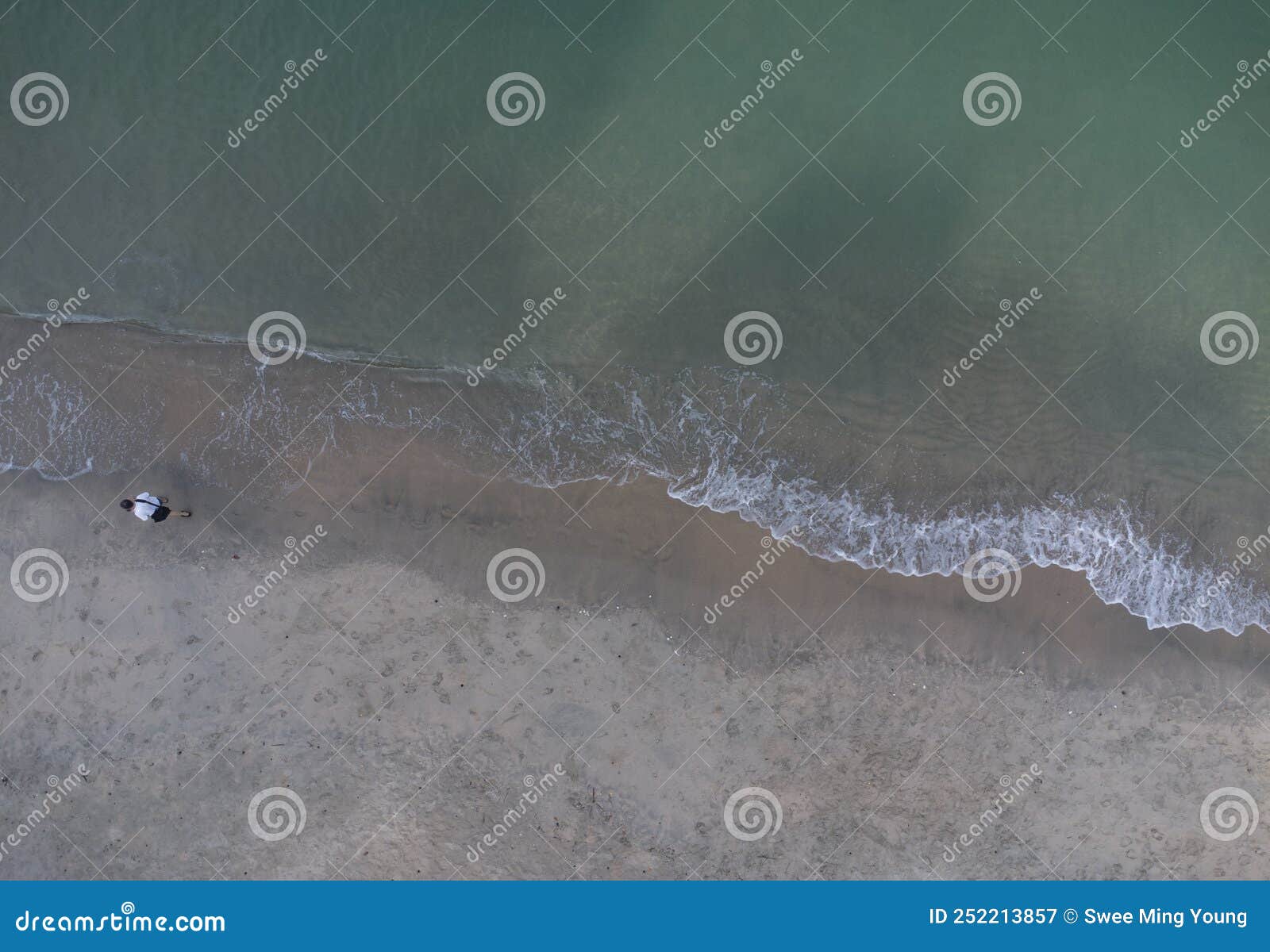 Aerial View Looking Down on the Shoreline. Stock Image - Image of ...