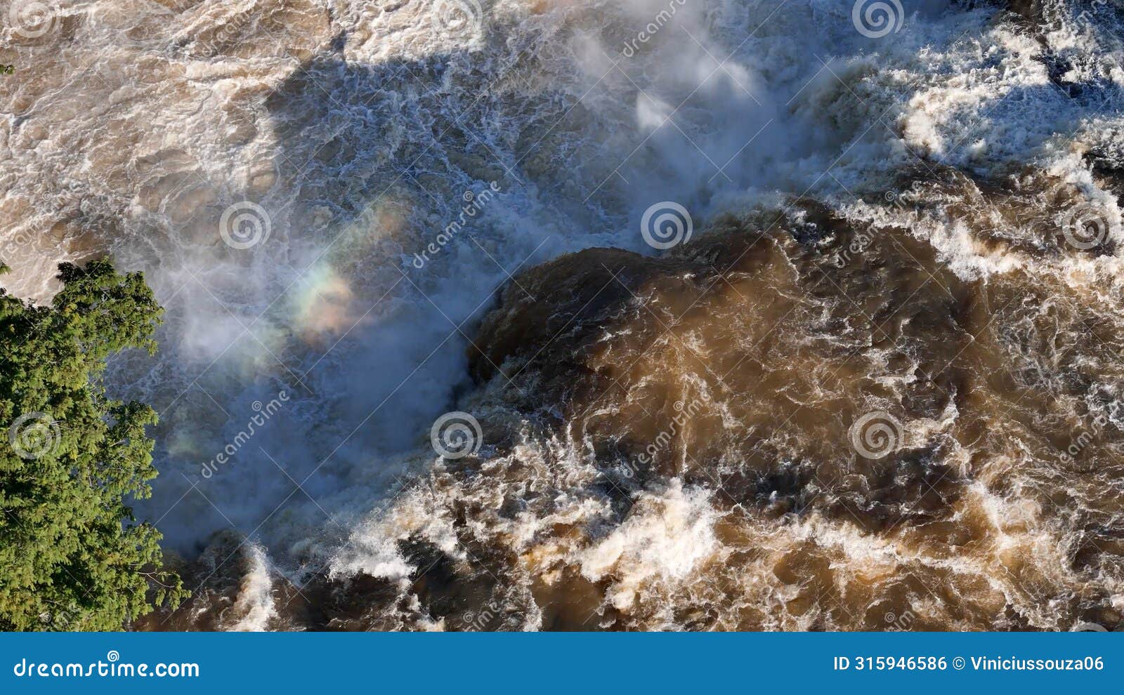 Waterfall in River in Top View Stock Photo - Image of forest, rock ...