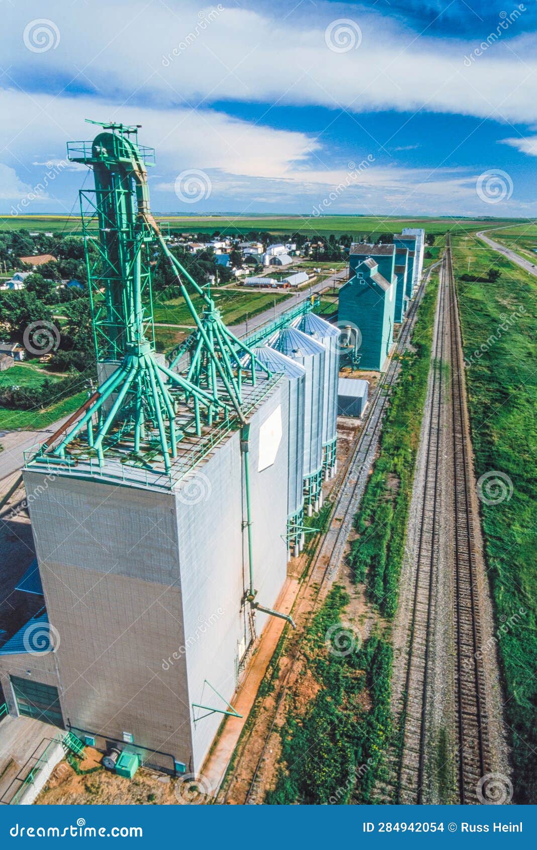 An Aerial Image of Alberta, Canada Stock Photo - Image of silo, prairies: 284942054