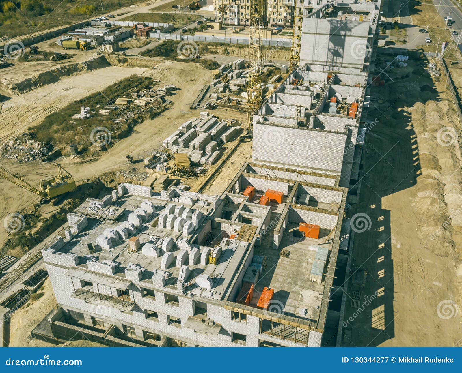 Aerial Industrial Building Development Architecture Concept F Stock ...