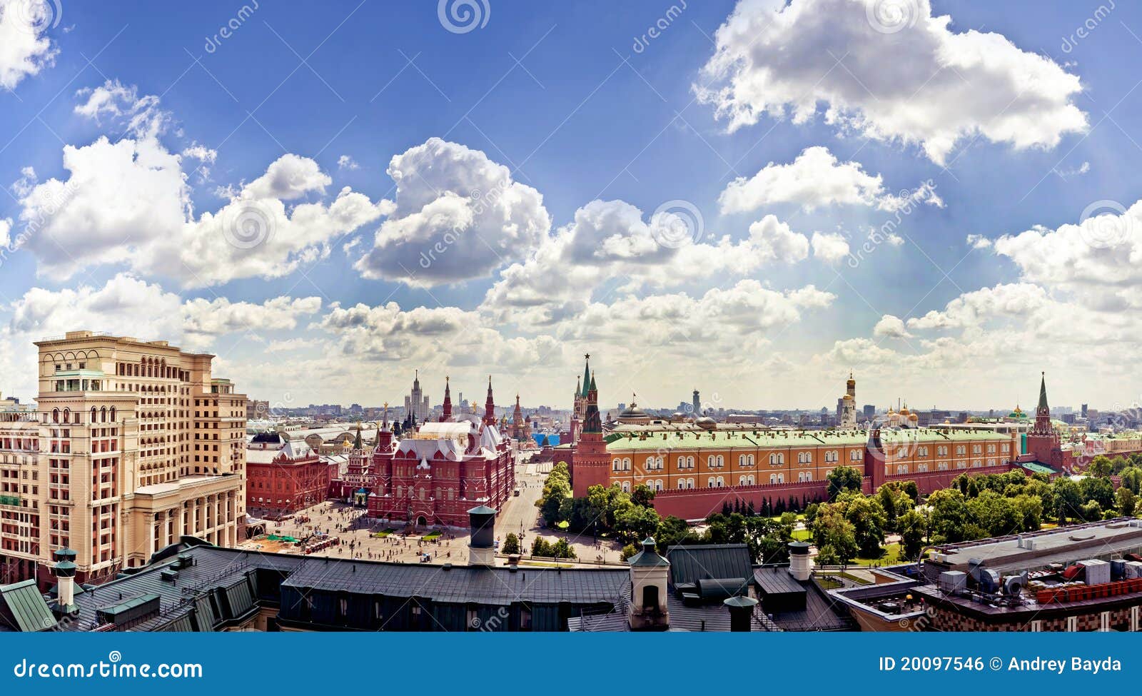 Aerial Kremlin view stock photo. Image of cathedral, aerial - 20097546