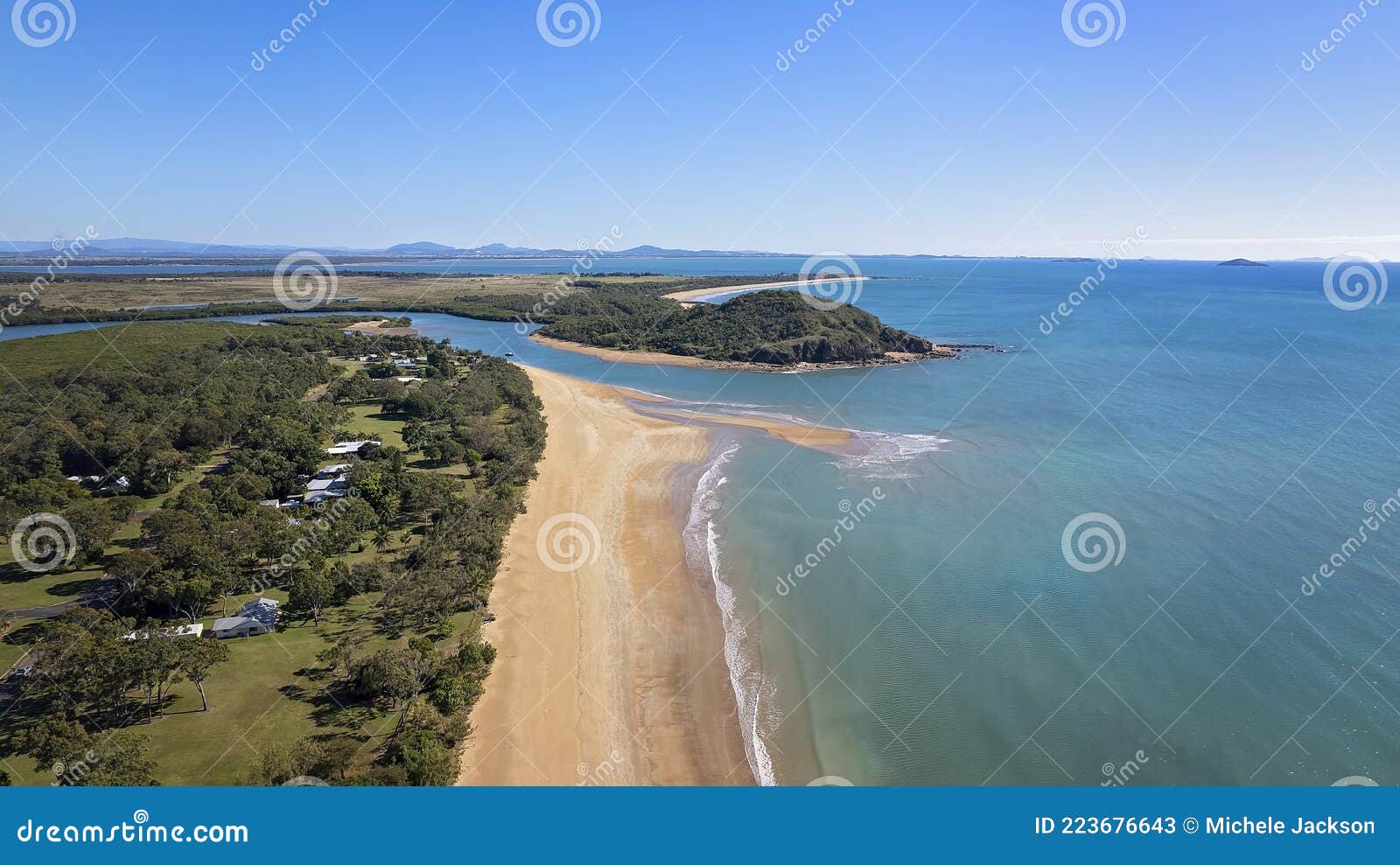Aerial Landscape of Beachfront Community Stock Image - Image of ...