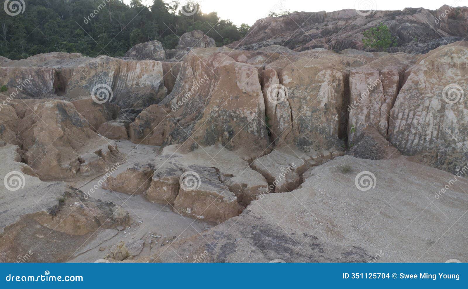 Aerial Landscape Formation Scene of the Texture and Pattern of the ...