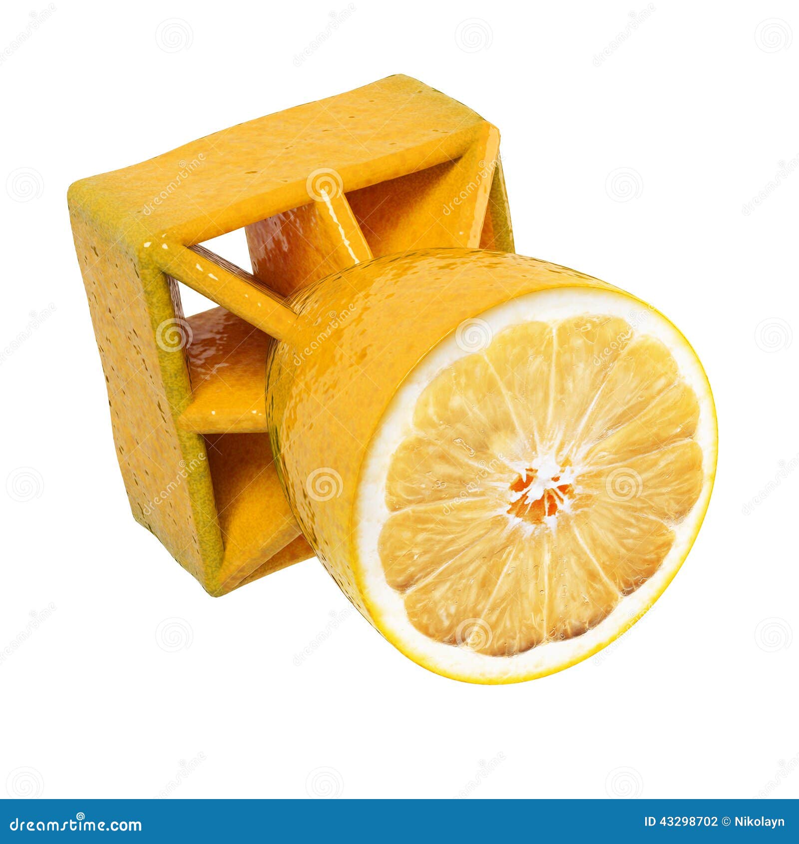 Aerial lemon bomb stock illustration. Illustration of nuke - 43298702