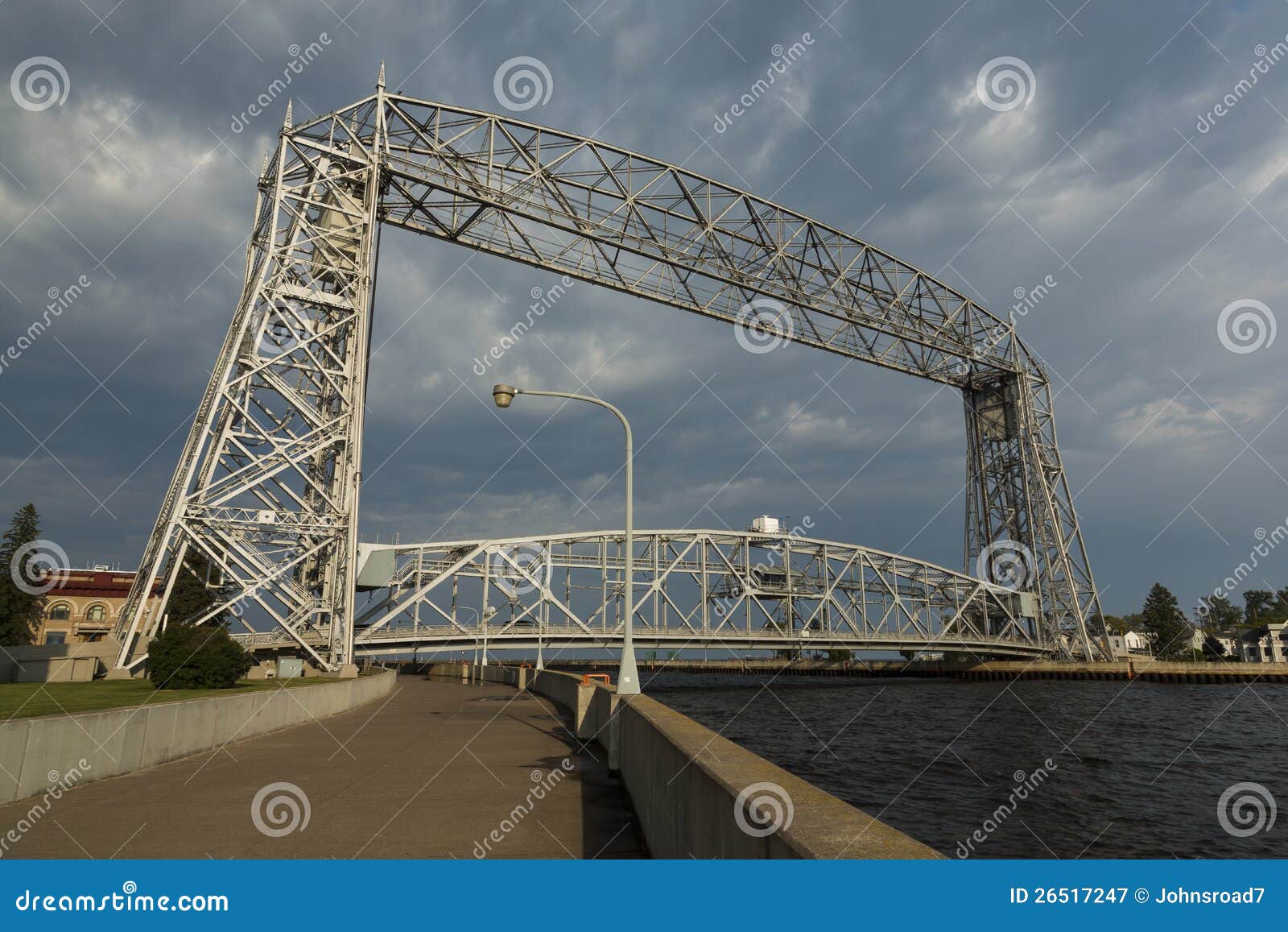 Aerial Lift Bridge stock image. Image of lift, bridge - 26517247
