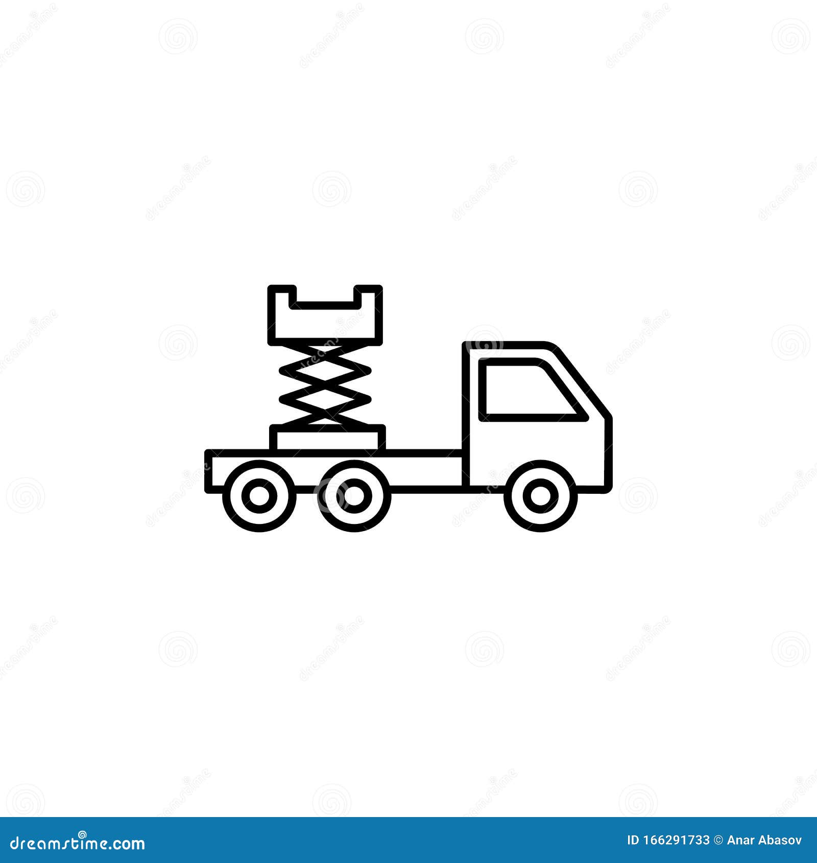 Aerial Lift Icon. Element of Construction Machine Icon for Mobile ...