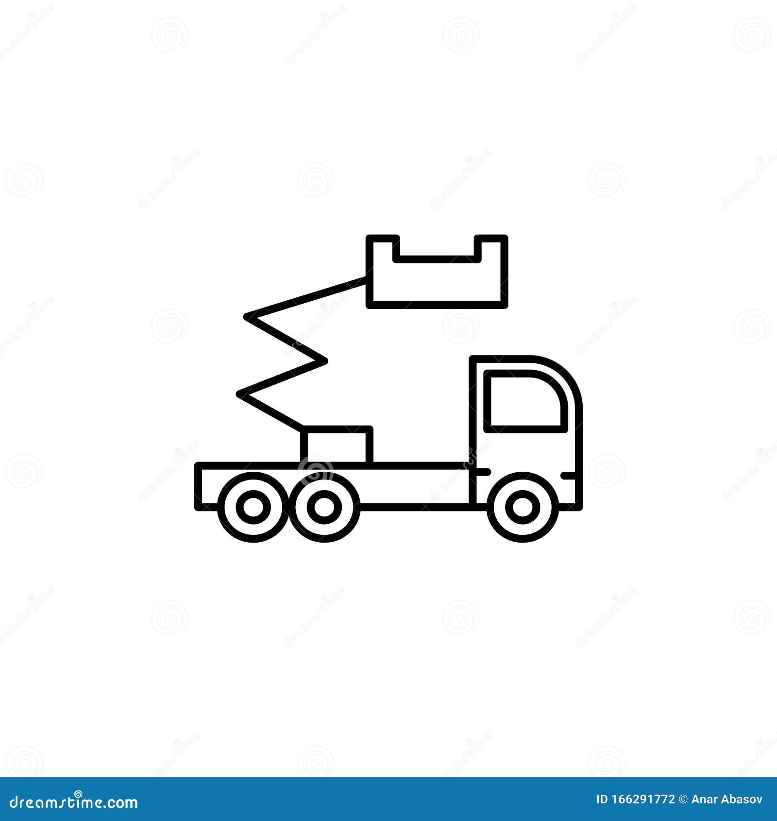 Aerial Lift Icon. Element of Construction Machine Icon for Mobile ...