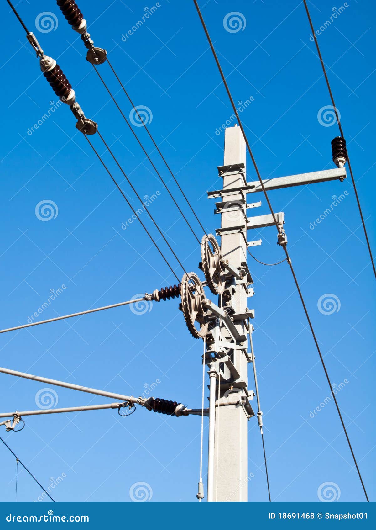 Aerial Line stock photo. Image of current, clear, field - 18691468