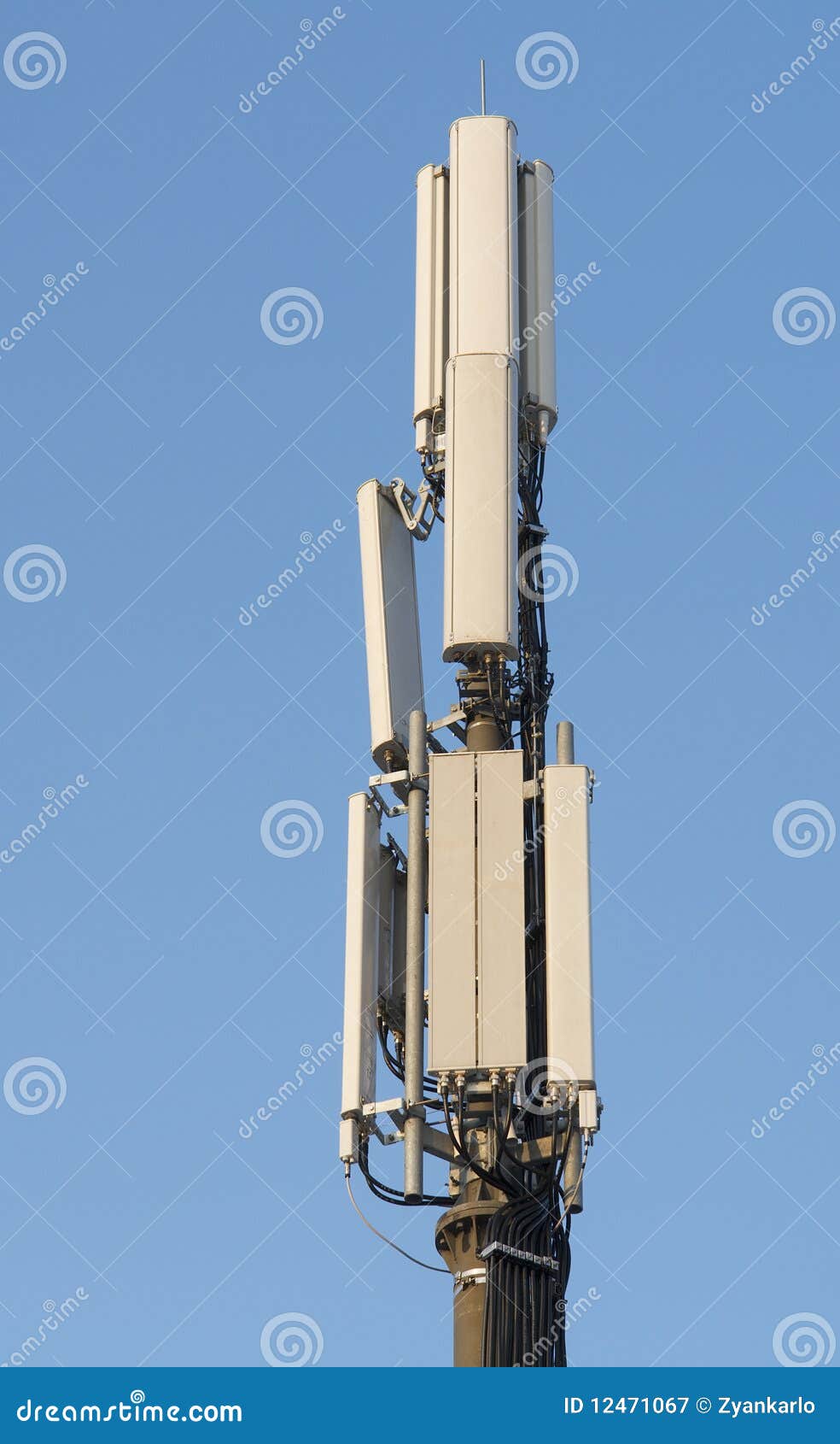 The Aerial Mast for Mobile Phones Stock Image - Image of umts, mast ...